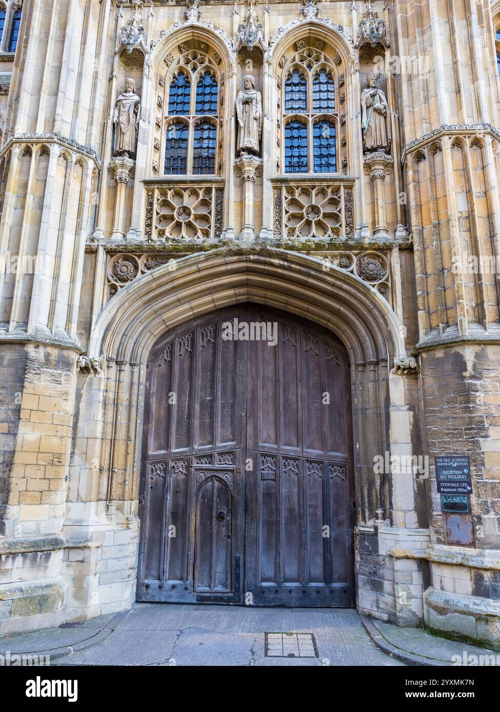 Closed Doors, Entrance to the Old Schools, Cambridge University Offices ...