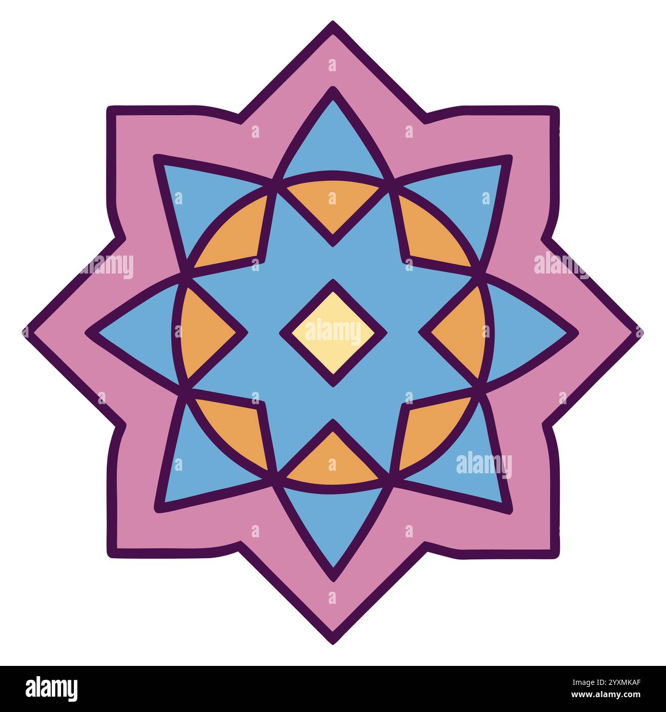Beautiful Islamic Geometric Pattern - Elegant Arabic Star Design for ...
