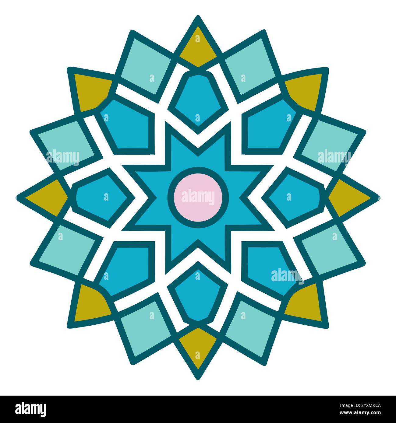 Beautiful Islamic Geometric Pattern - Elegant Arabic Star Design for ...