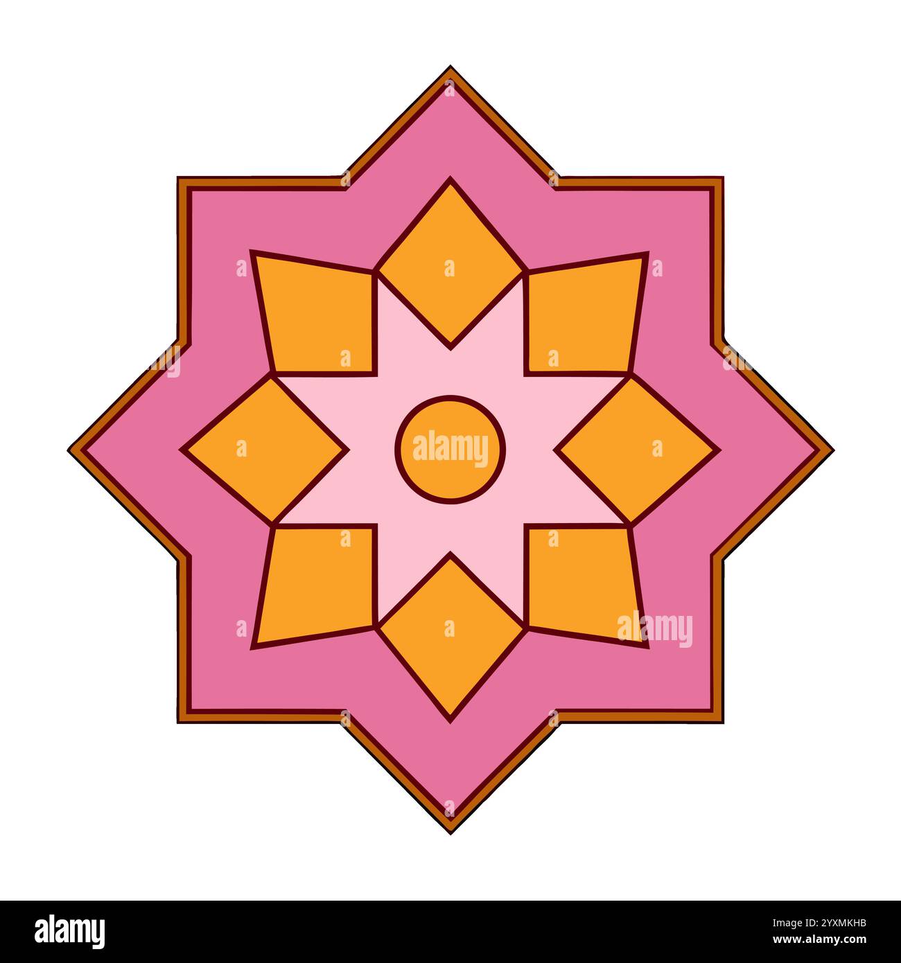 Beautiful Islamic Geometric Pattern - Elegant Arabic Star Design for ...