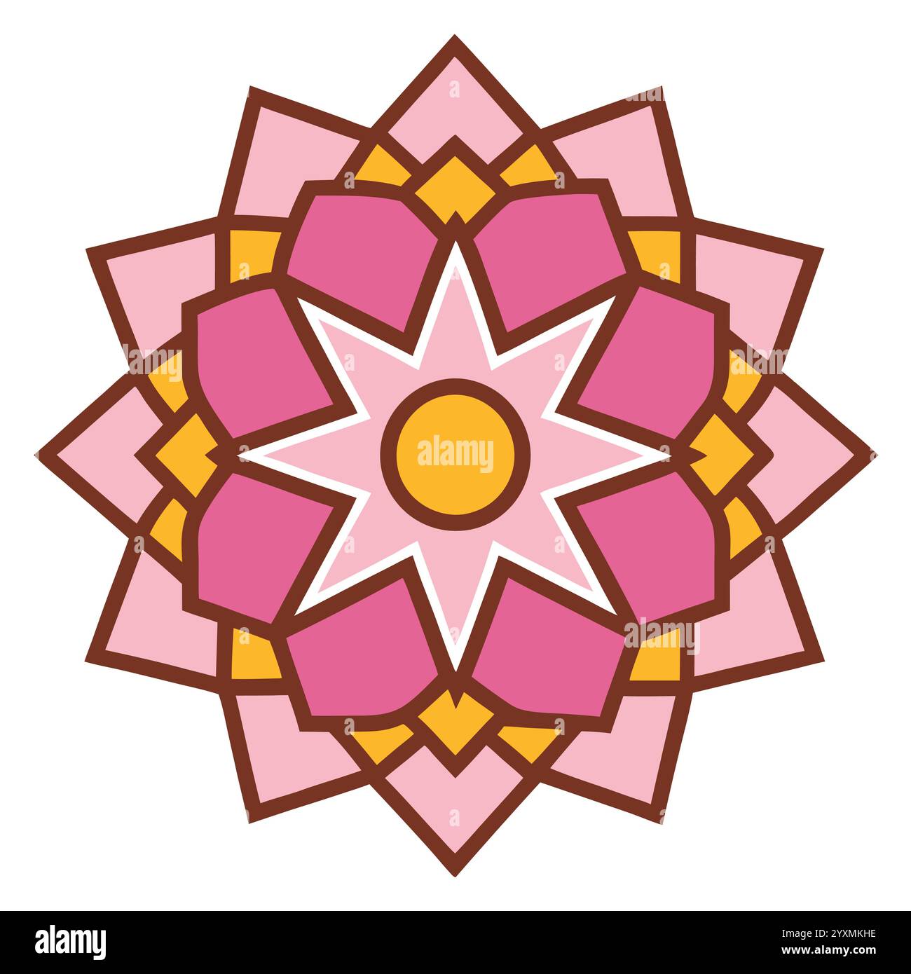 Beautiful Islamic Geometric Pattern - Elegant Arabic Star Design for ...