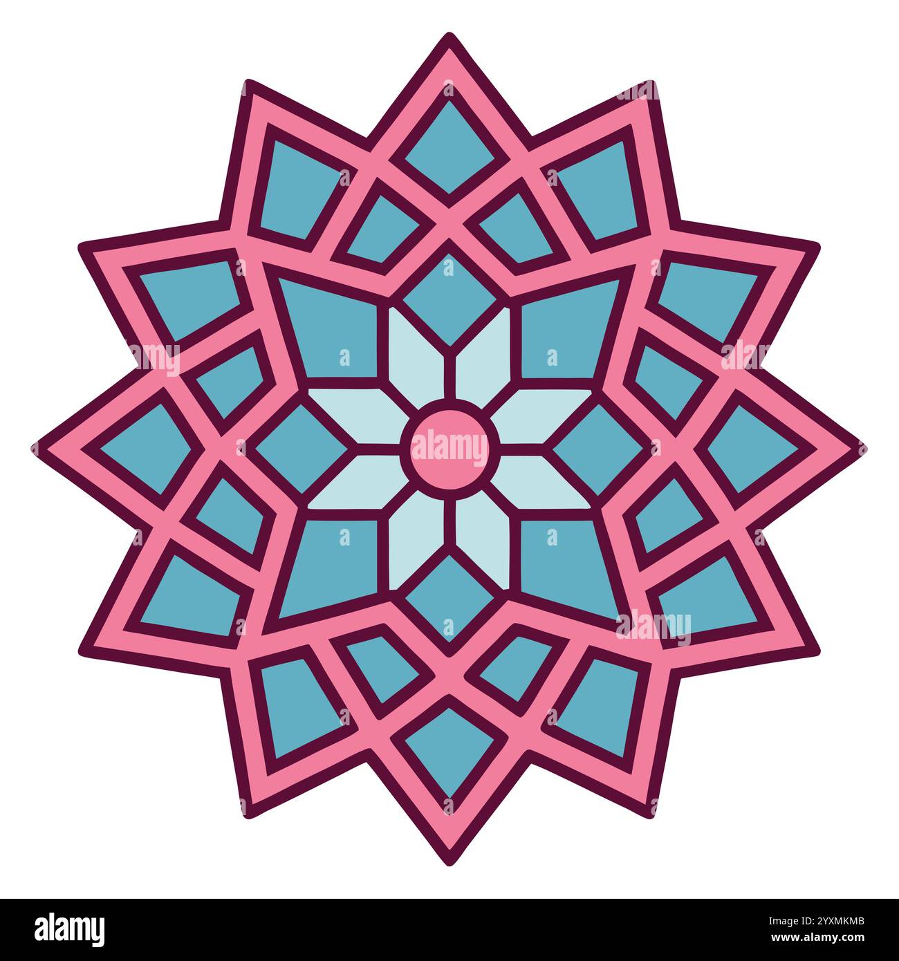 Beautiful Islamic Geometric Pattern - Elegant Arabic Star Design for ...