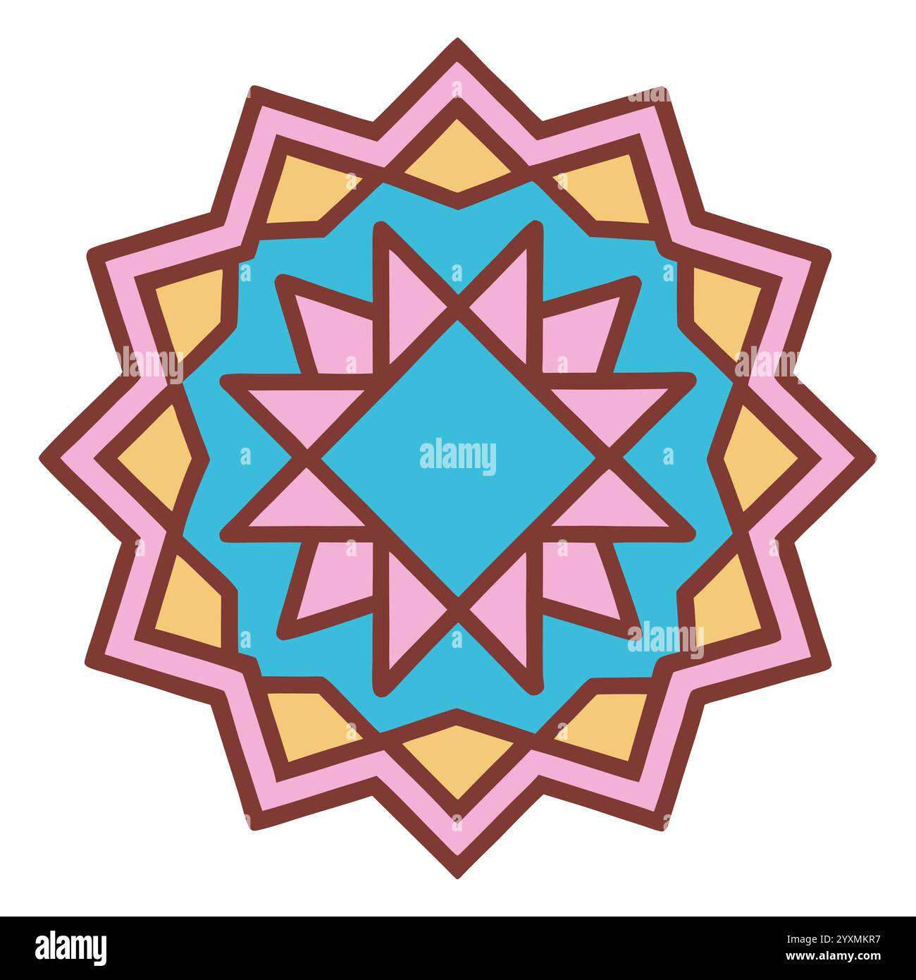 Beautiful Islamic Geometric Pattern - Elegant Arabic Star Design for ...