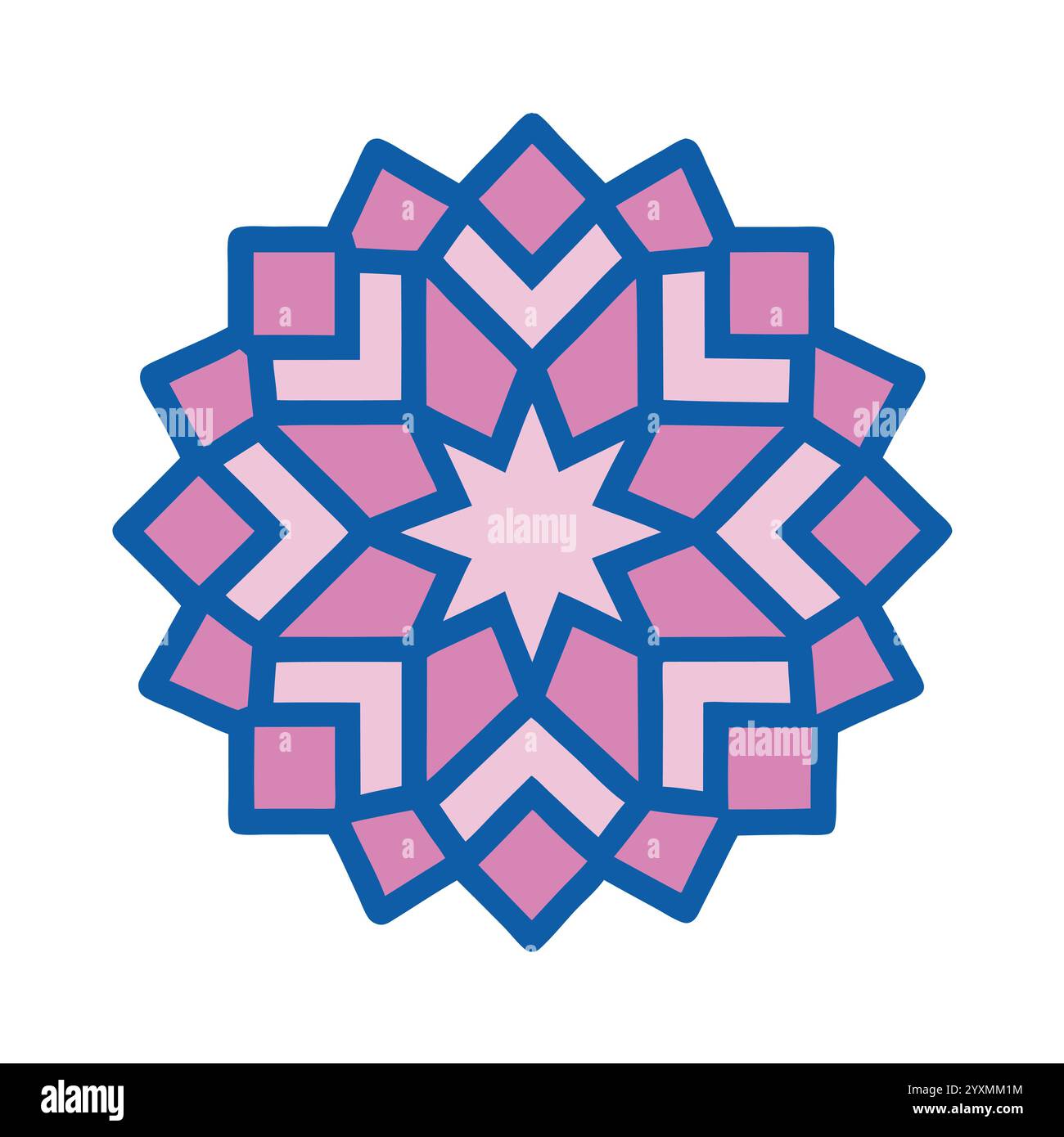 Beautiful Islamic Geometric Pattern - Elegant Arabic Star Design for ...