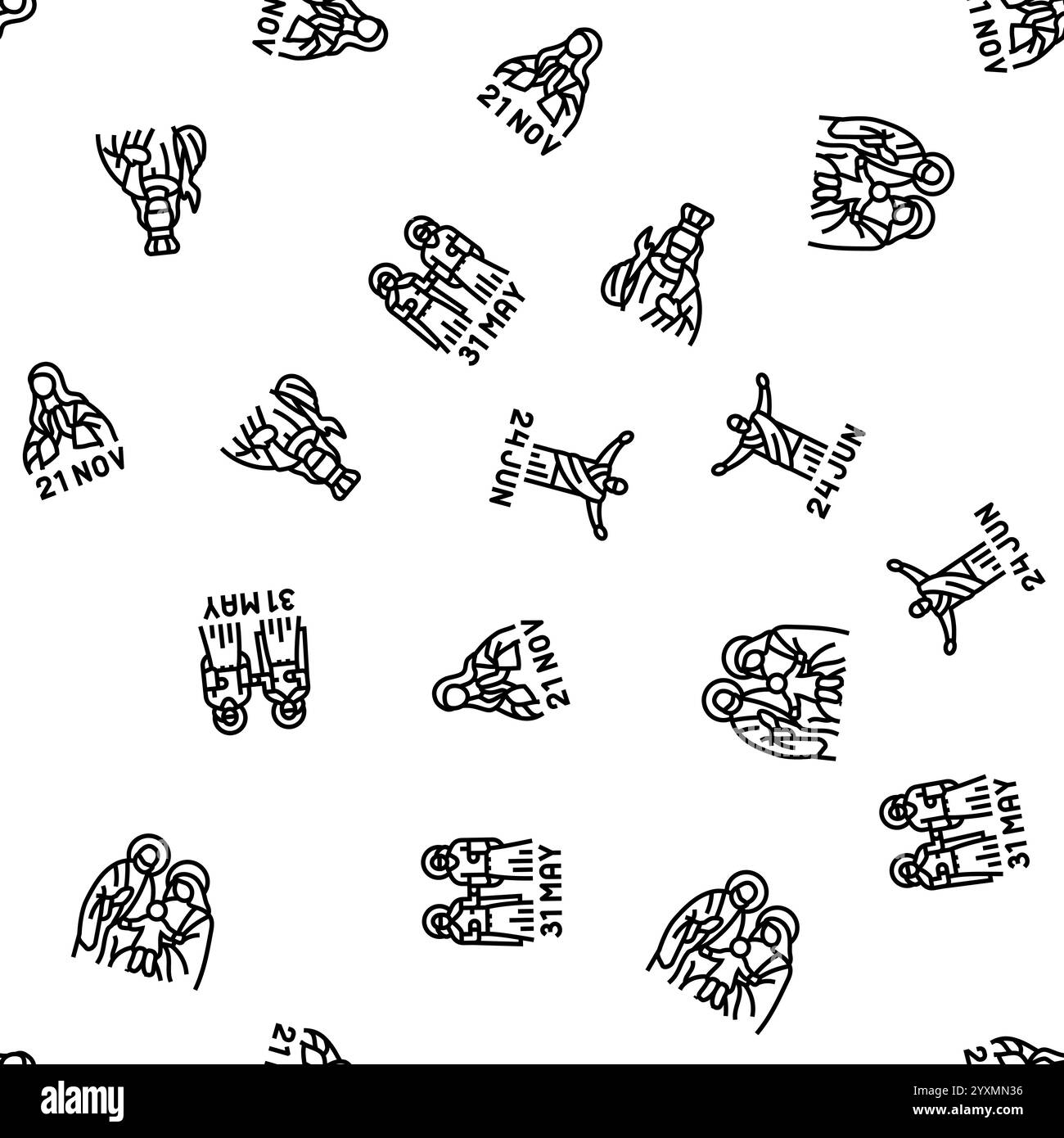 catholic holidays church easter seamless pattern vector Stock Vector ...