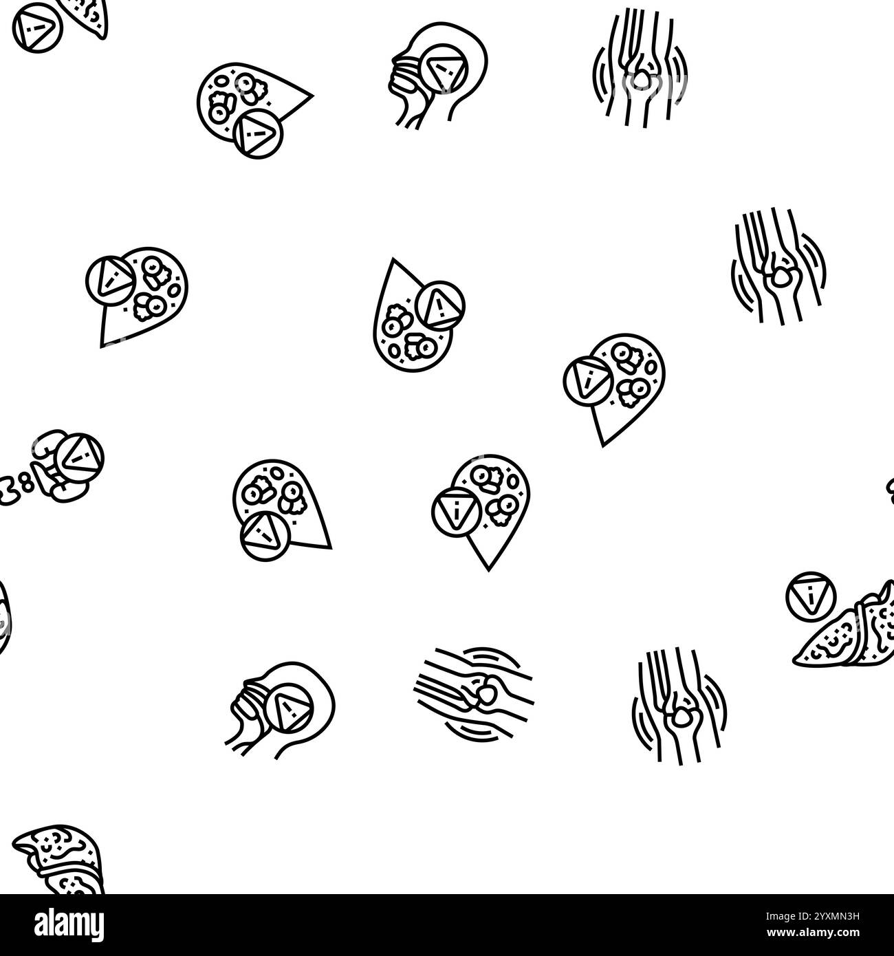 obesity overweight fat obese seamless pattern vector Stock Vector Image ...