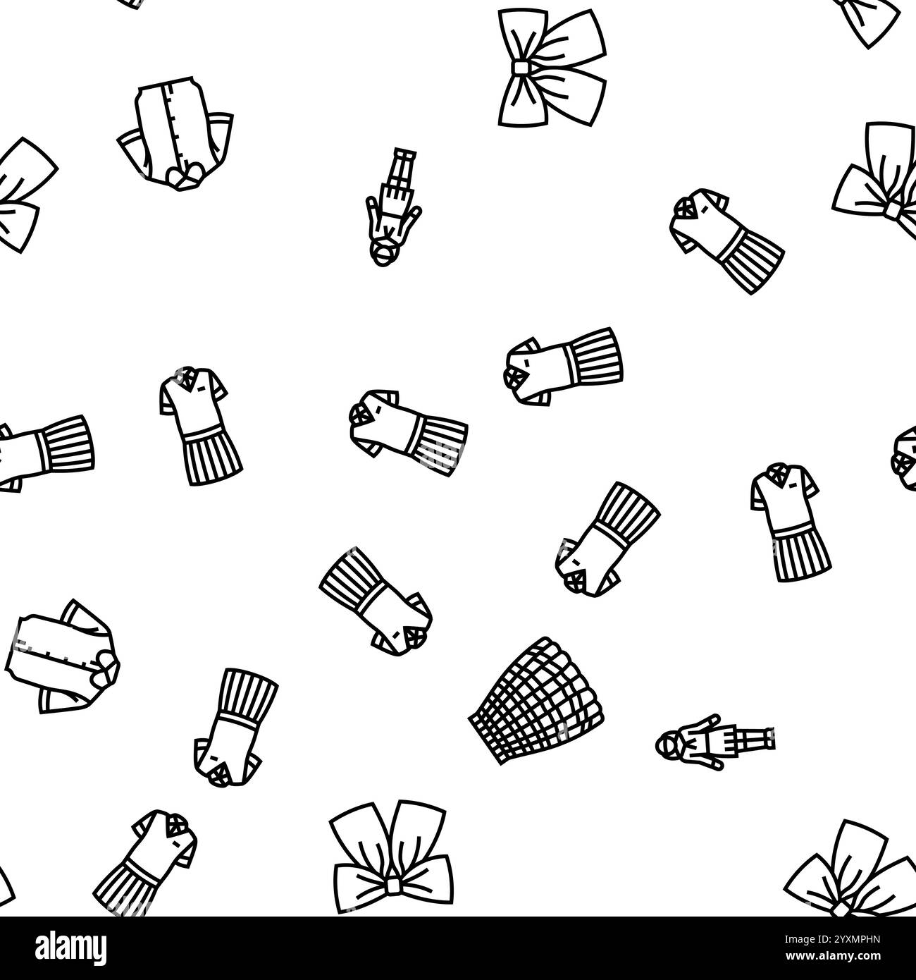 japanese school girl korea child seamless pattern vector Stock Vector ...