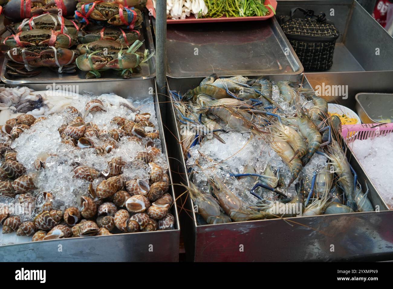 Vietnam food market stall fish seafood hi-res stock photography and ...