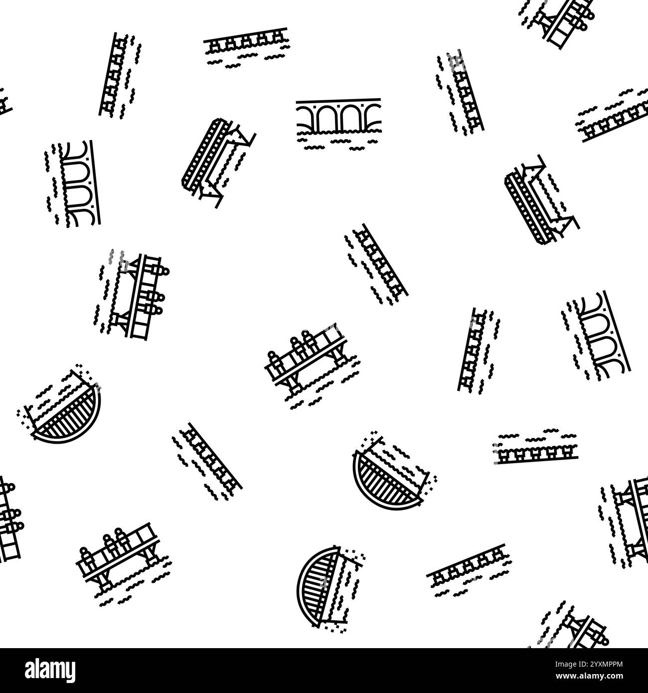 Sky walk suspension bridge Stock Vector Images - Alamy