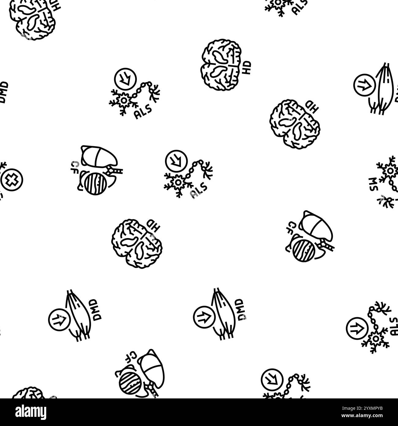 incurable disease doctor patient seamless pattern vector Stock Vector ...