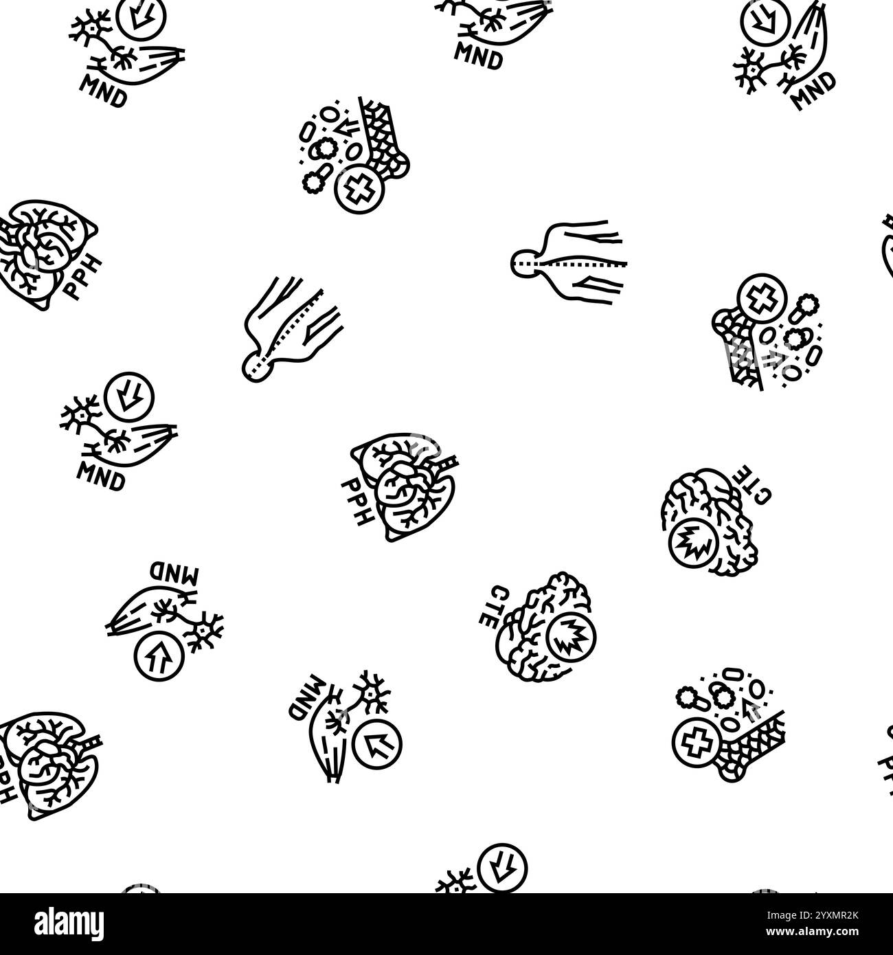 incurable disease doctor patient seamless pattern vector Stock Vector ...