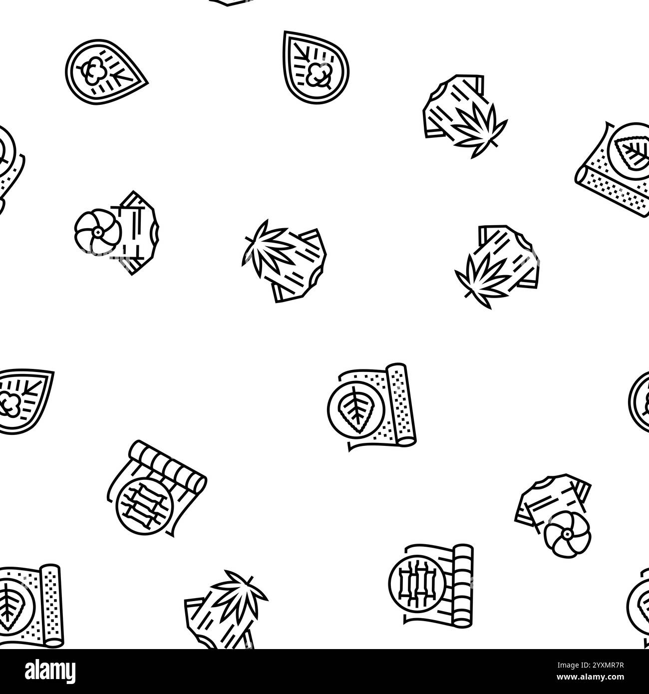 sustainable fashion textile eco seamless pattern vector Stock Vector ...