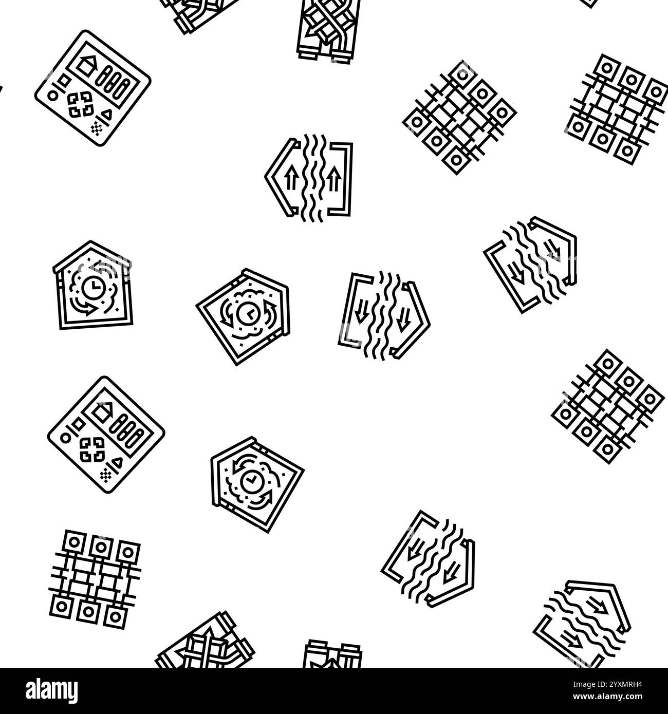 air ventilation cold fan seamless pattern vector Stock Vector Image ...