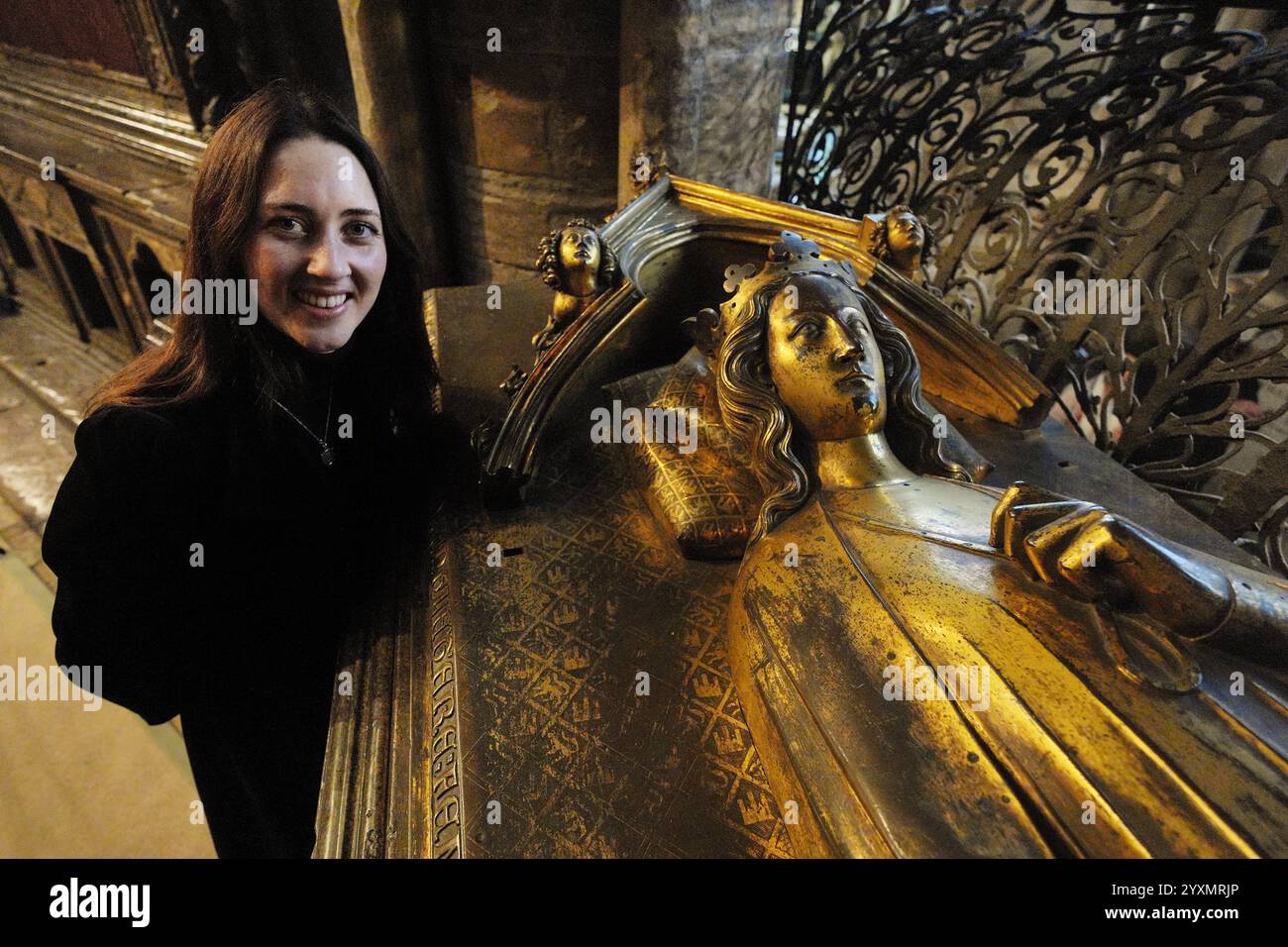 Historian Alice Loxton visits the tomb of Eleanor of Castile on the ...