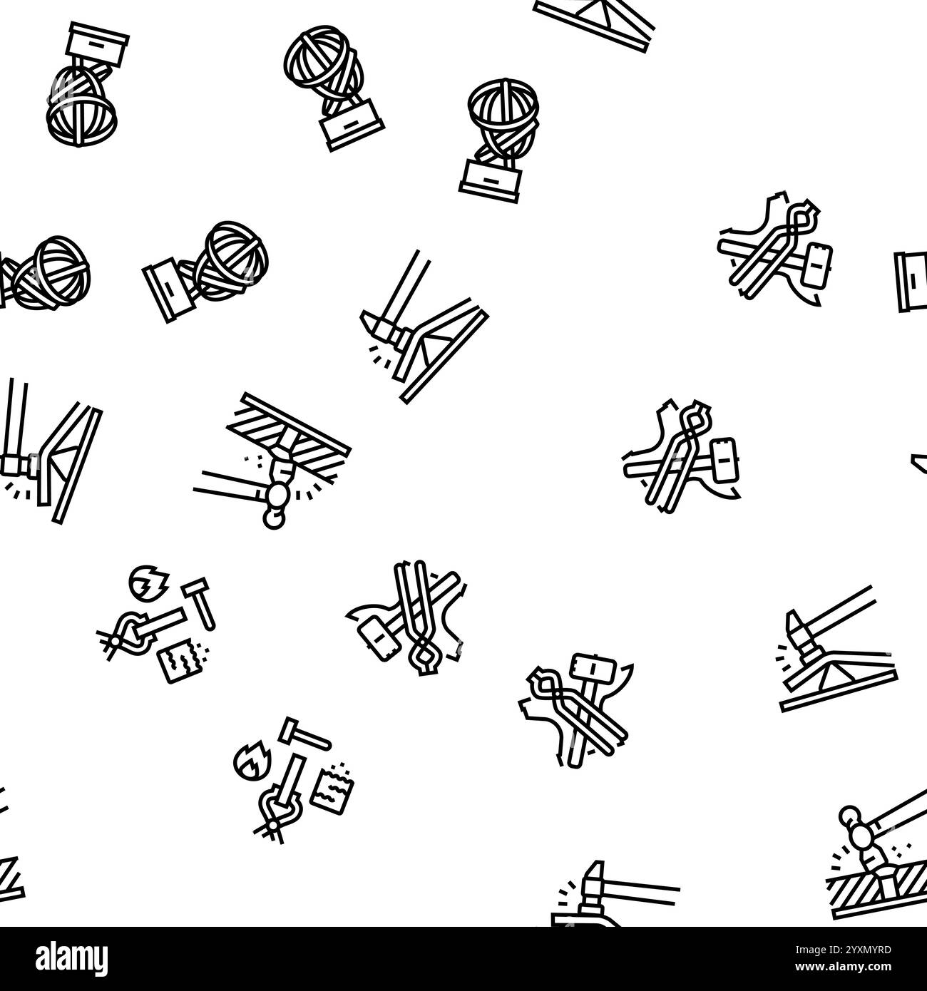 Smith man blacksmith medieval vector hammer sword Stock Vector Images ...