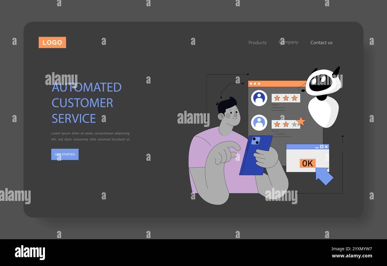 Customer Interaction Automation Concept A Person Engages With A Chatbot On Their Smartphone For
