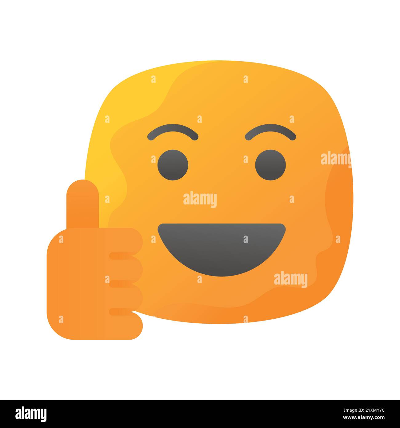 Thumbs up emoji mask hi-res stock photography and images - Alamy