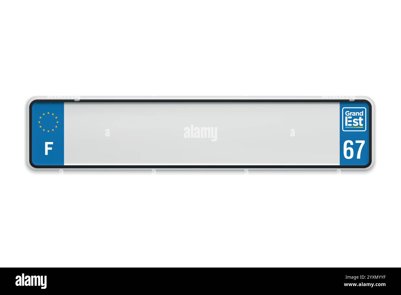 New Car number plate of France. Vehicle registration license of french ...