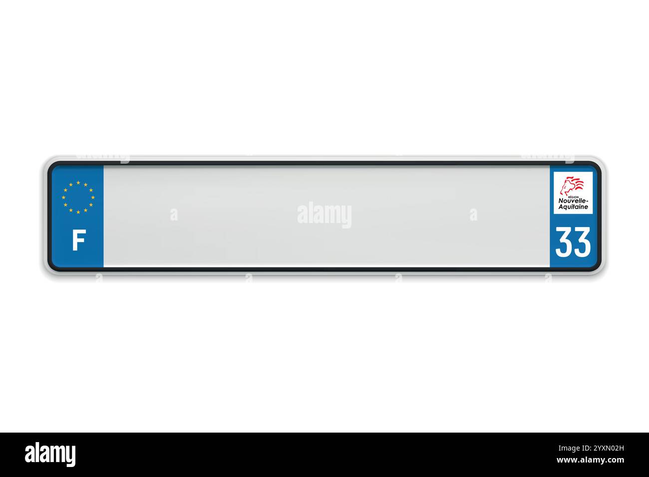 New Car number plate of France. Vehicle registration license of french ...