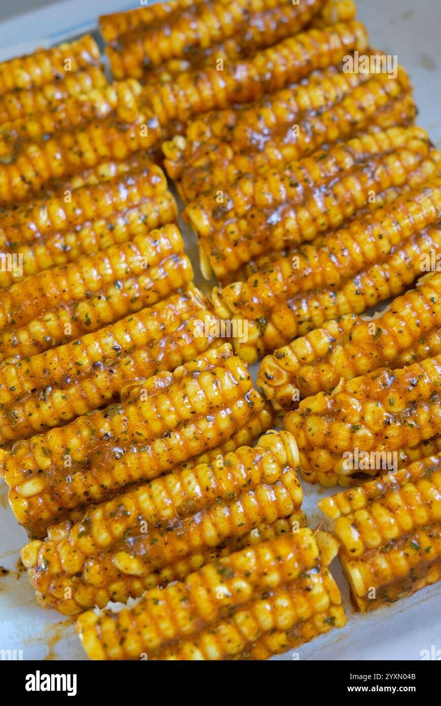 Prepare corn ribs before roasting Stock Photo - Alamy