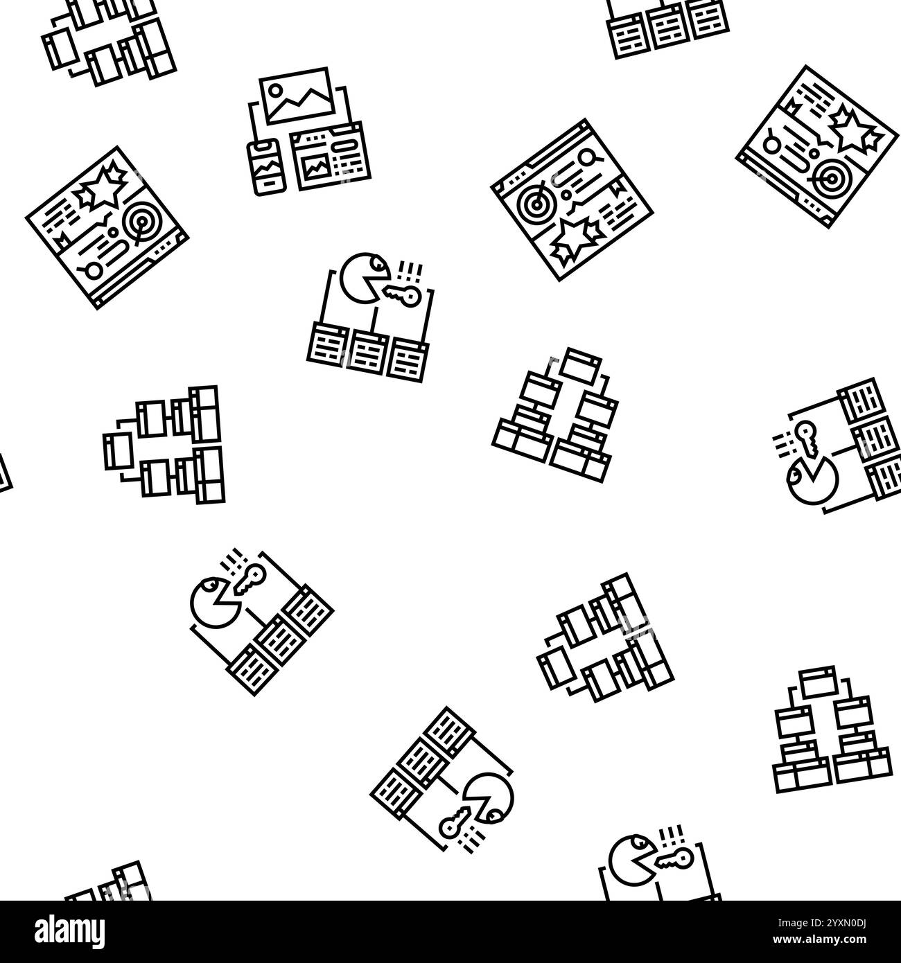seo market rank search seamless pattern vector Stock Vector Image & Art ...