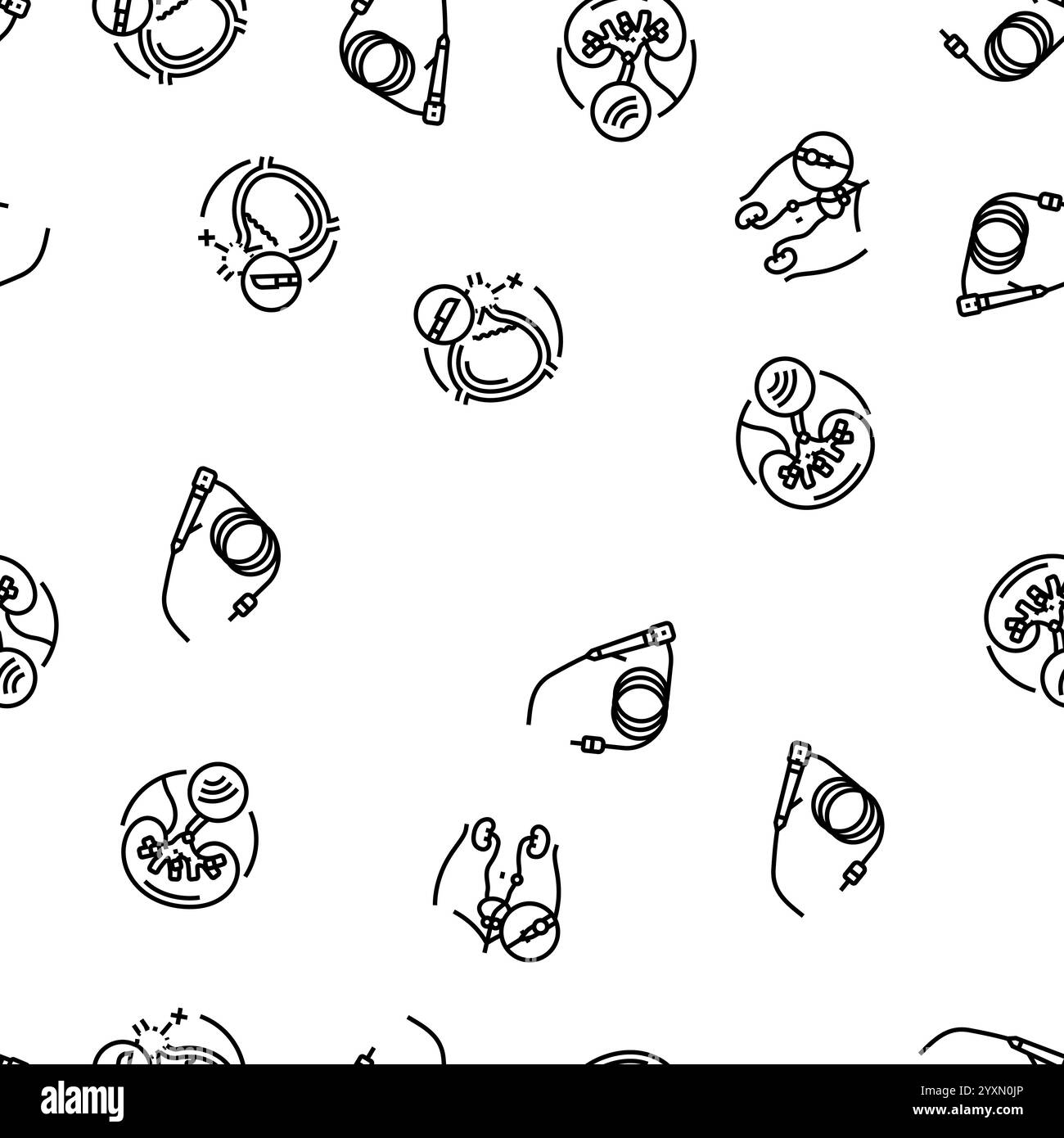 urology prostate urinary kidney seamless pattern vector Stock Vector Image & Art - Alamy