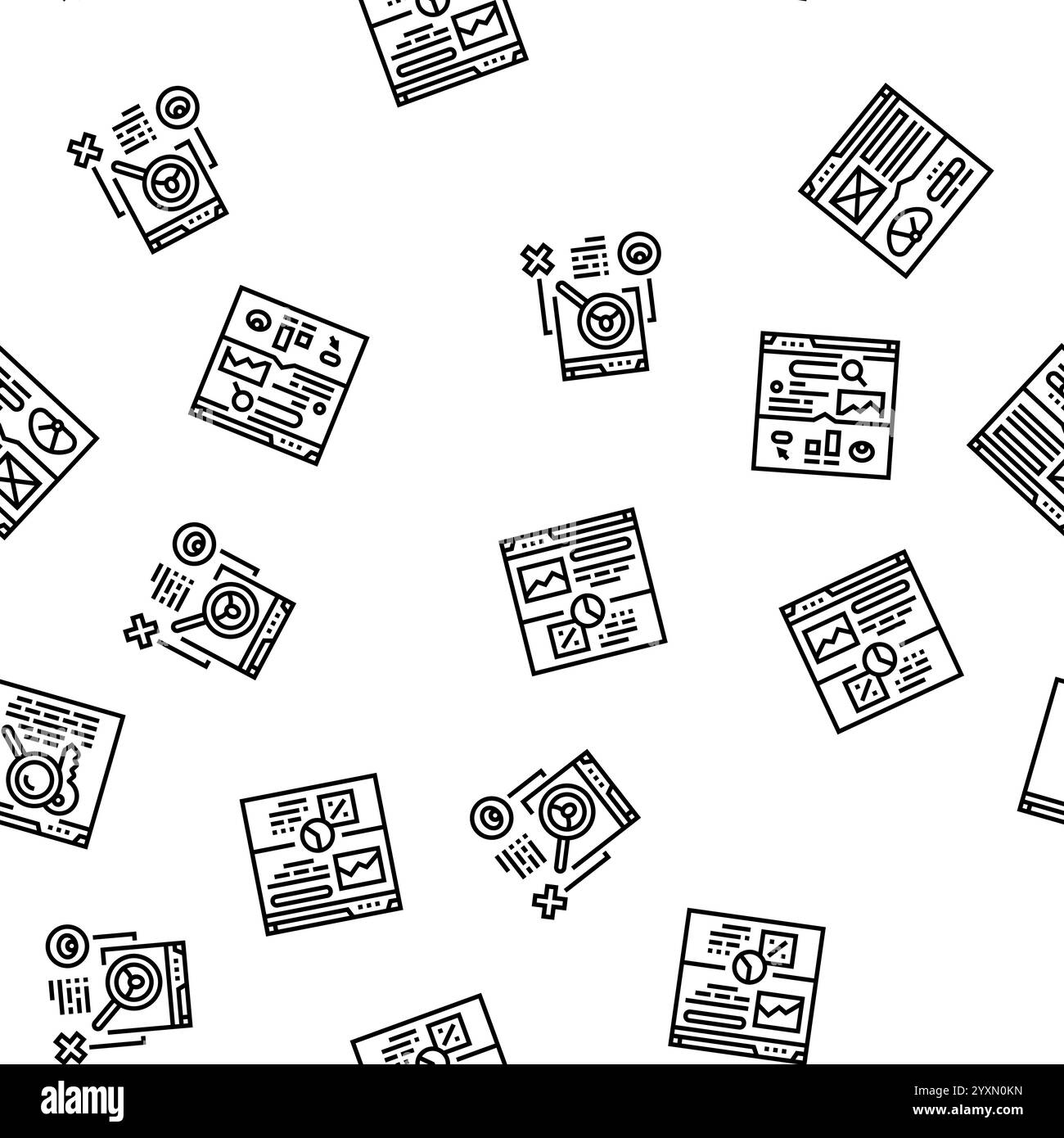 seo technical audit seamless pattern vector Stock Vector Image & Art ...