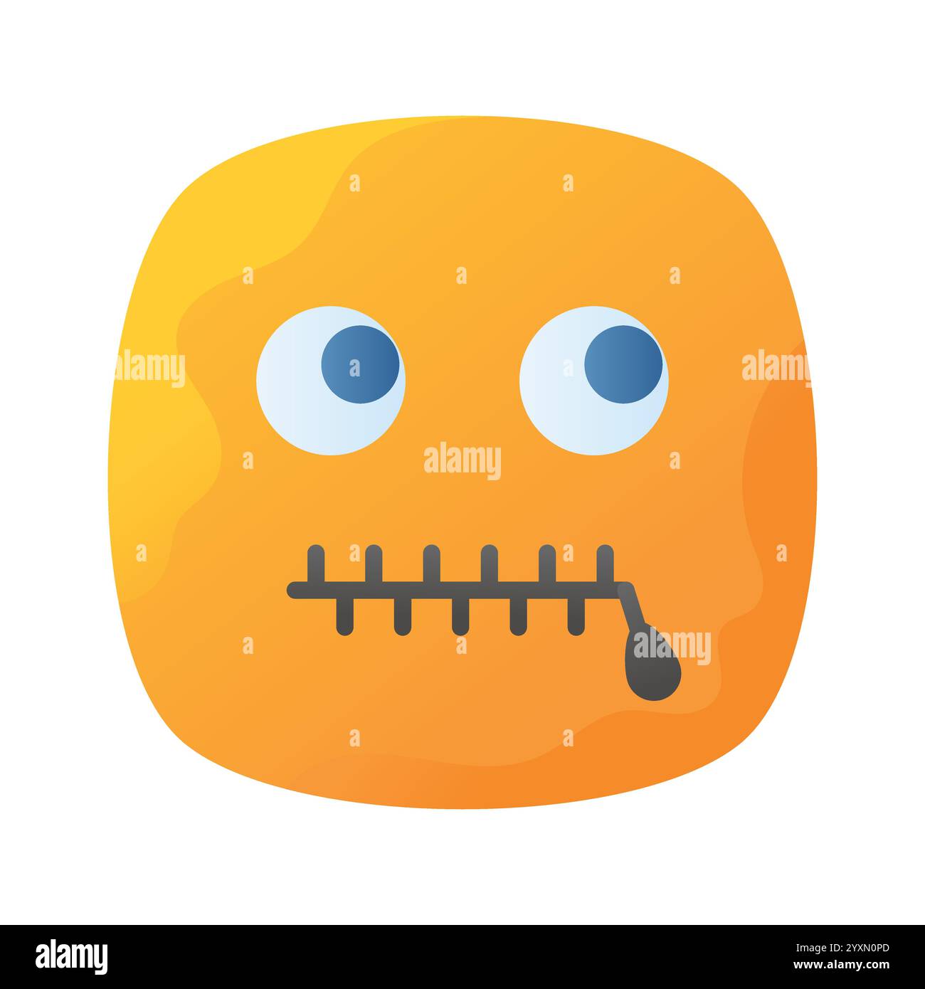 Pixel perfect secret emoji icon design, ready to use vector Stock ...