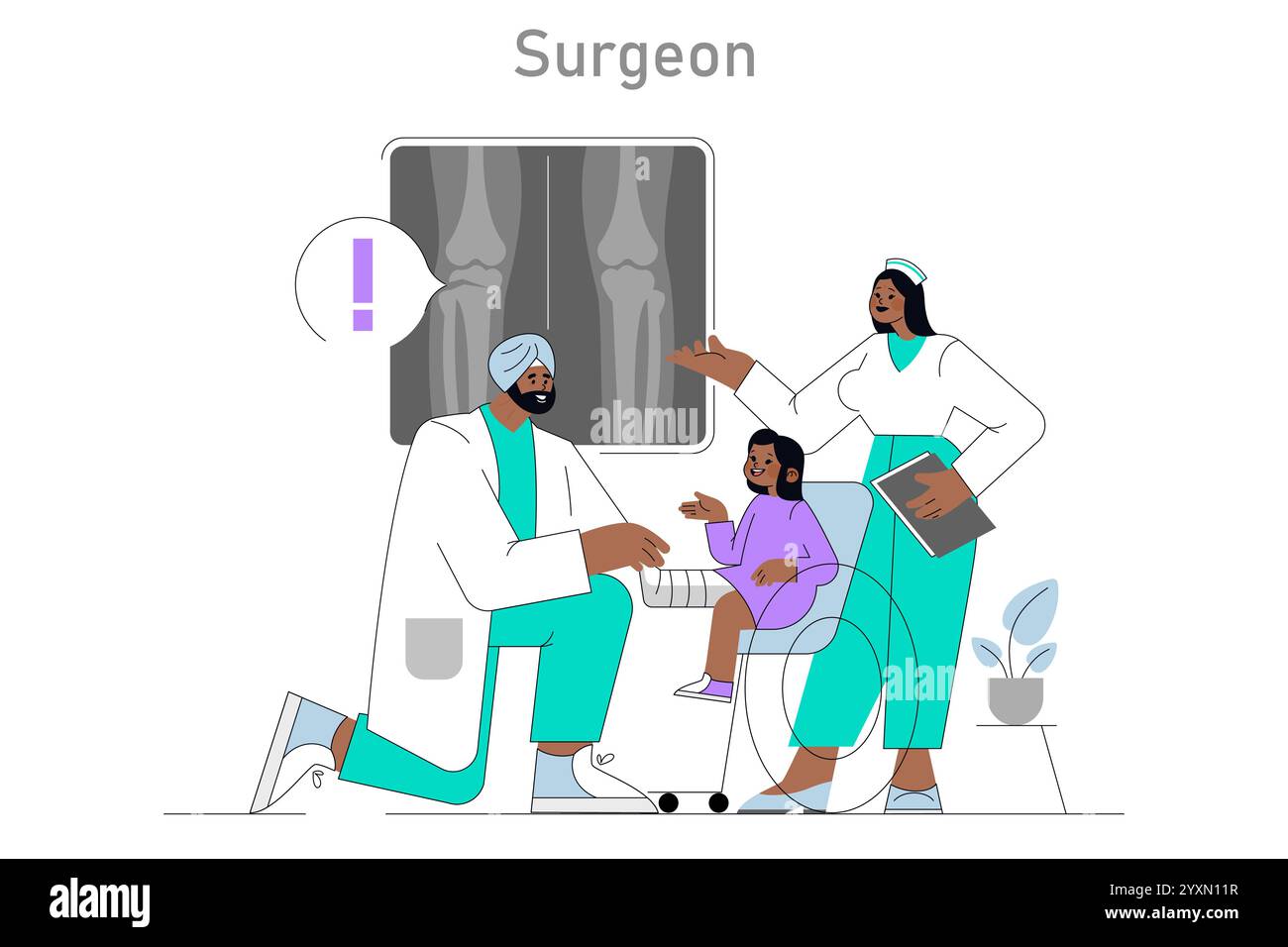 Diverse female patient in Stock Vector Images - Alamy