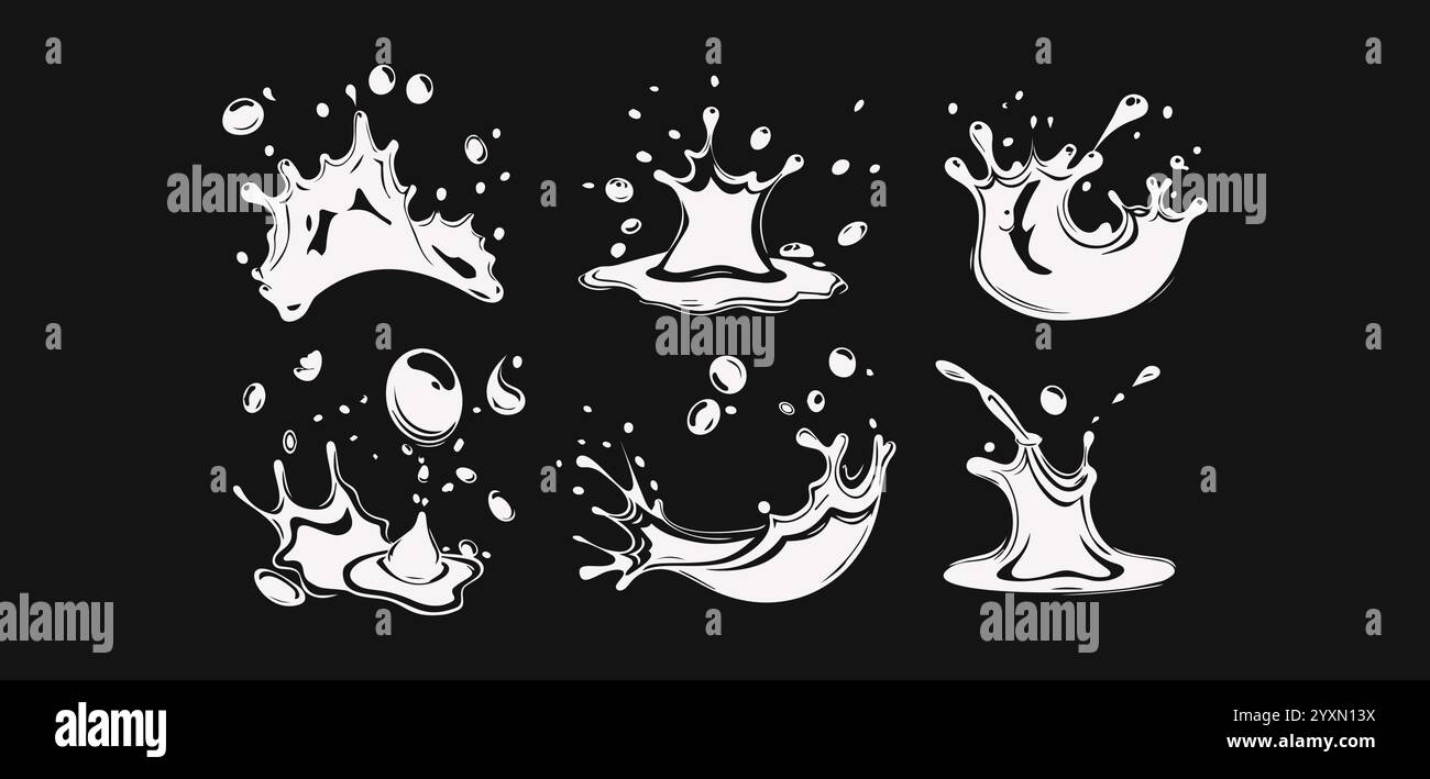 Splash shapes hi-res stock photography and images - Alamy