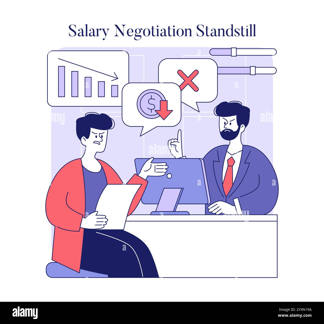 Salary discussion hi-res stock photography and images - Alamy