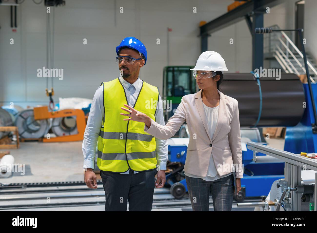 Male boss holding female employee hi-res stock photography and images ...