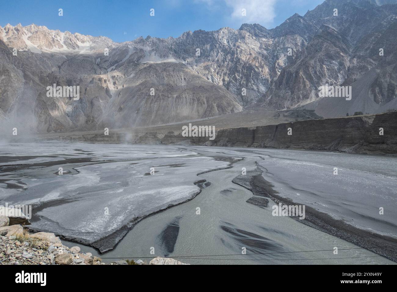 The Hunza River, Passu, Gojal, Baltistan, Pakistan Stock Photo - Alamy