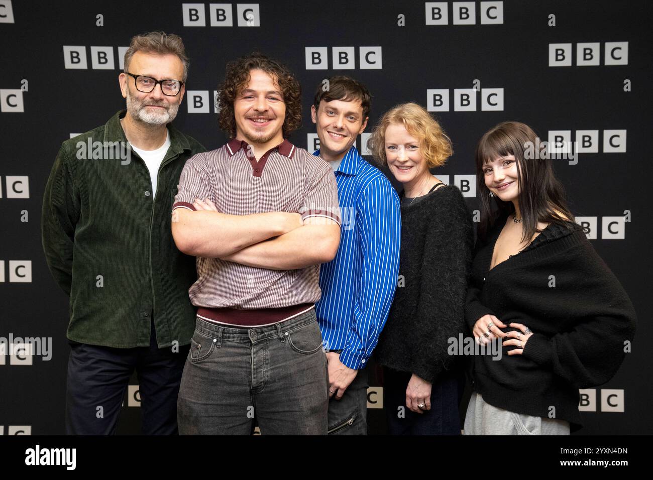 (left to right) Hugh Dennis, Daniel Roche, Tyger Drew Honey, Claire ...
