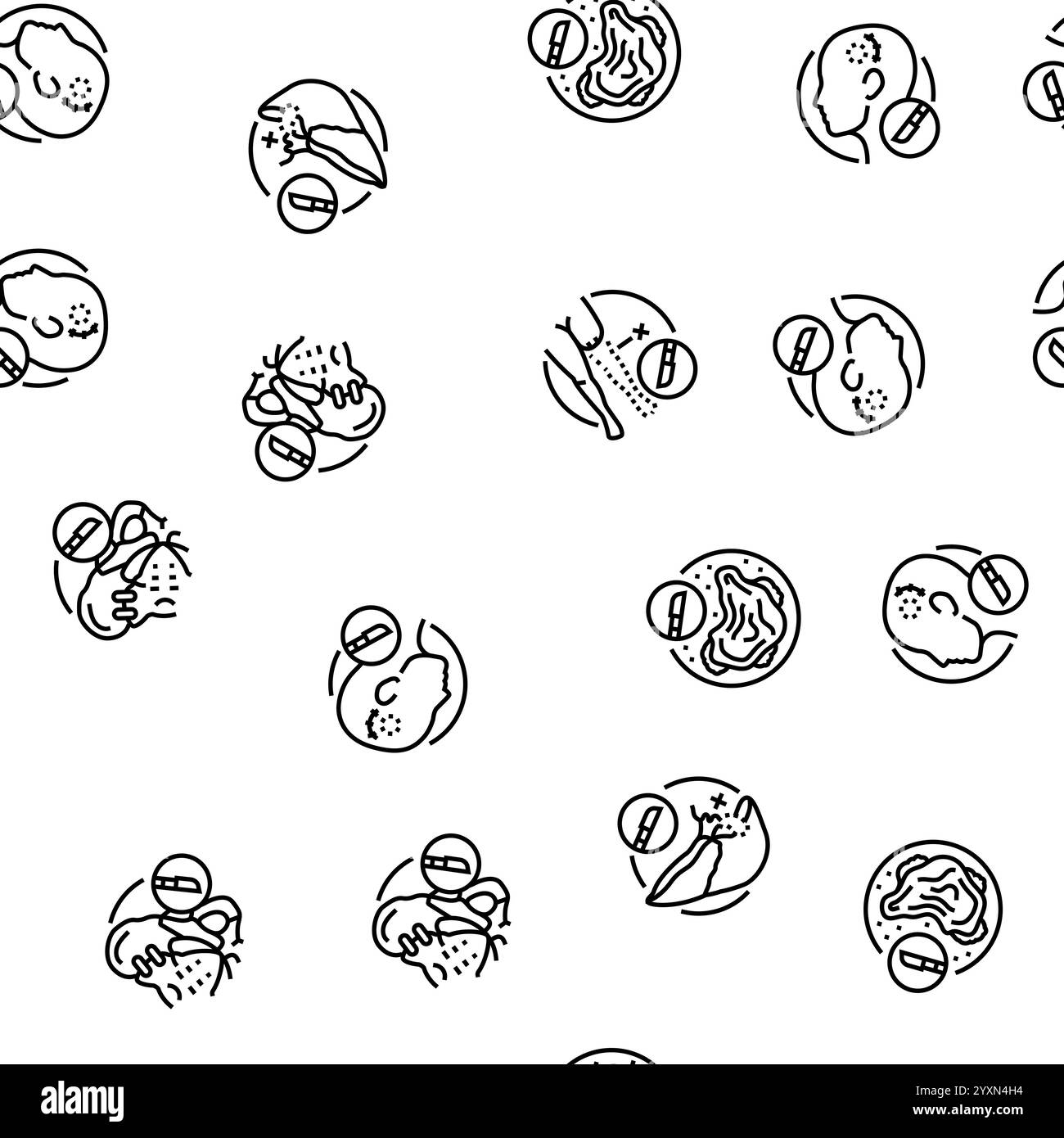 surgery operate room invasive seamless pattern vector Stock Vector ...