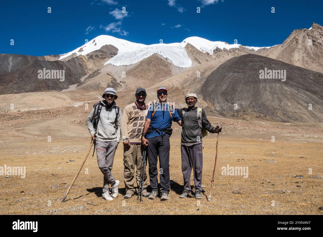 Local Shimshali climber under Minglik Sar, Shimshal, Gojal, Pakistan ...