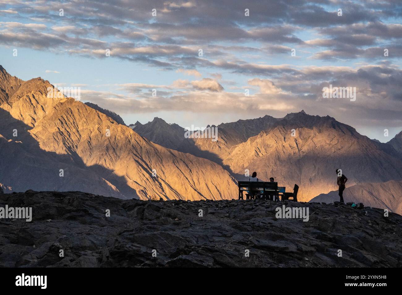 Sunset over the Sarfaranga Cold Desert, Skardu, Baltistan, Pakistan ...