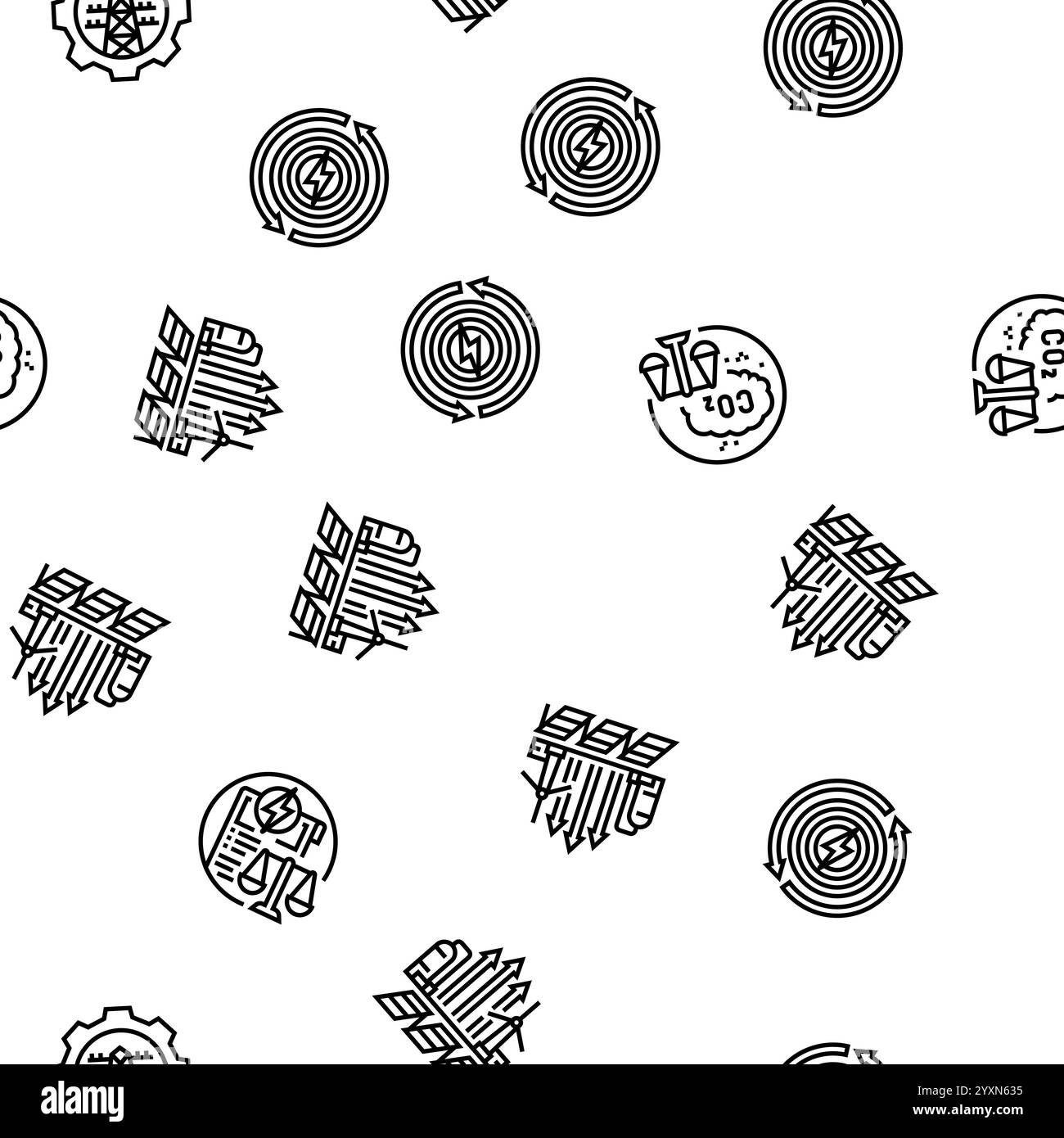 energy policy infrastructure seamless pattern vector Stock Vector Image ...