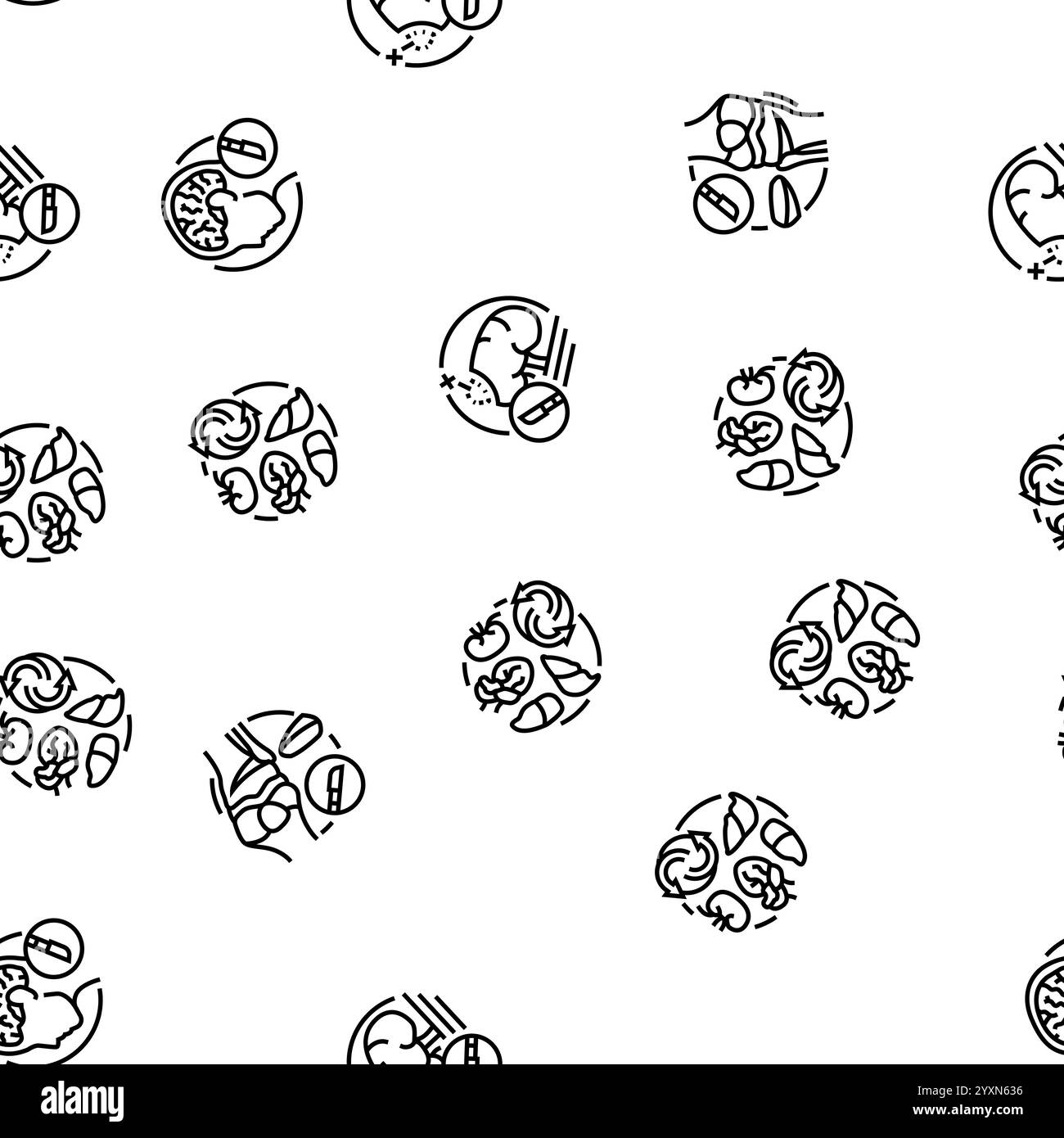 surgery hospital health seamless pattern vector Stock Vector Image ...