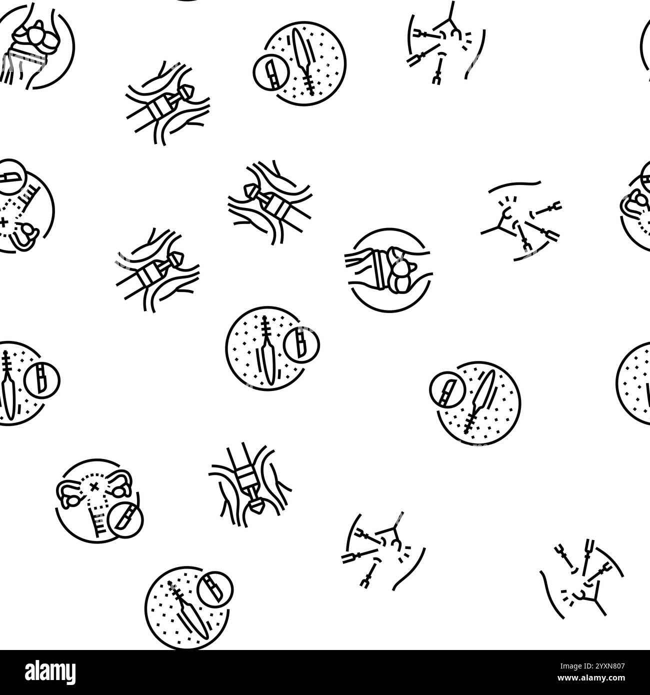 surgery doctor surgeon hospital seamless pattern vector Stock Vector ...