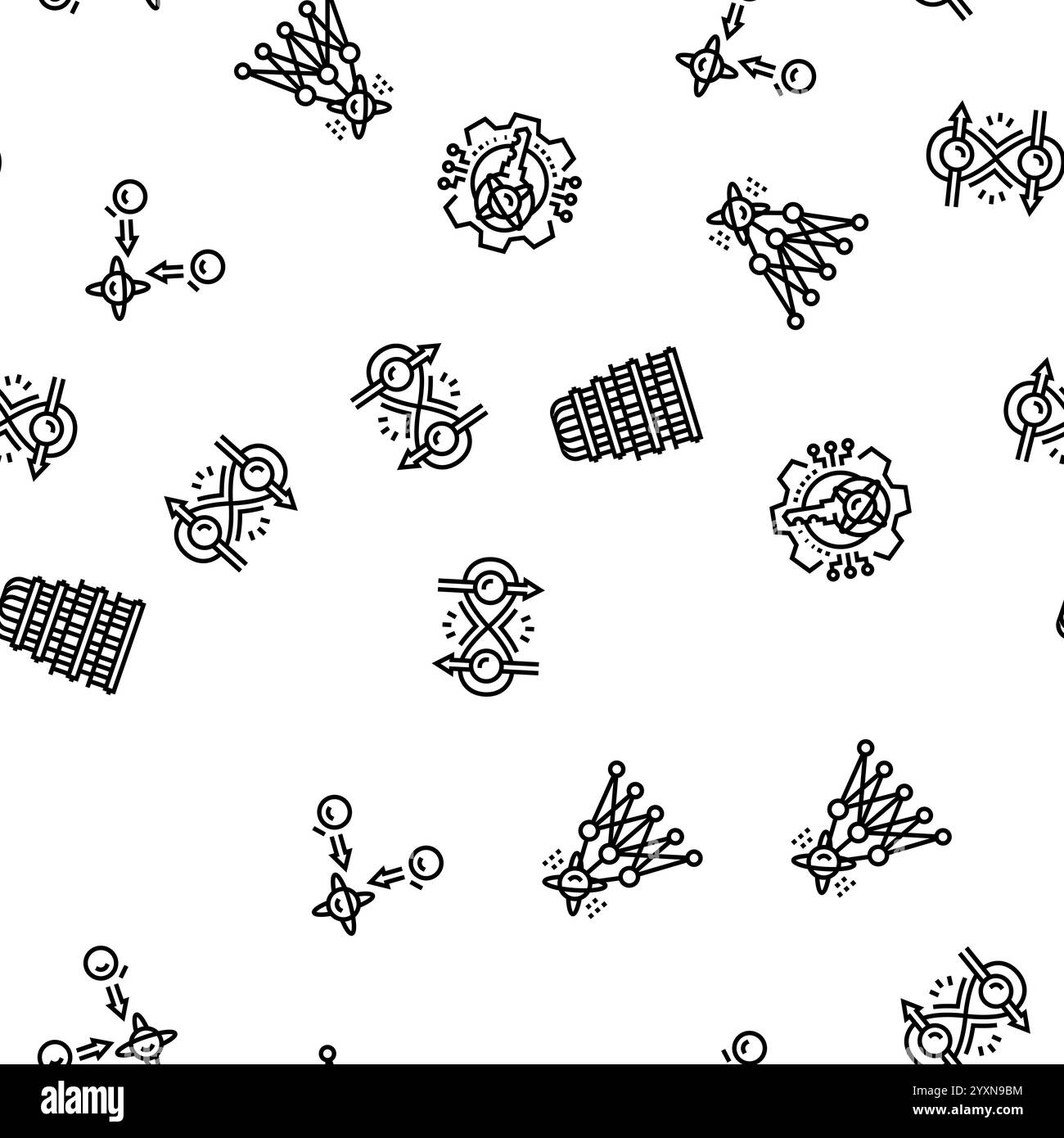 Futuristic quantum research vector ai computer hi-res stock photography ...