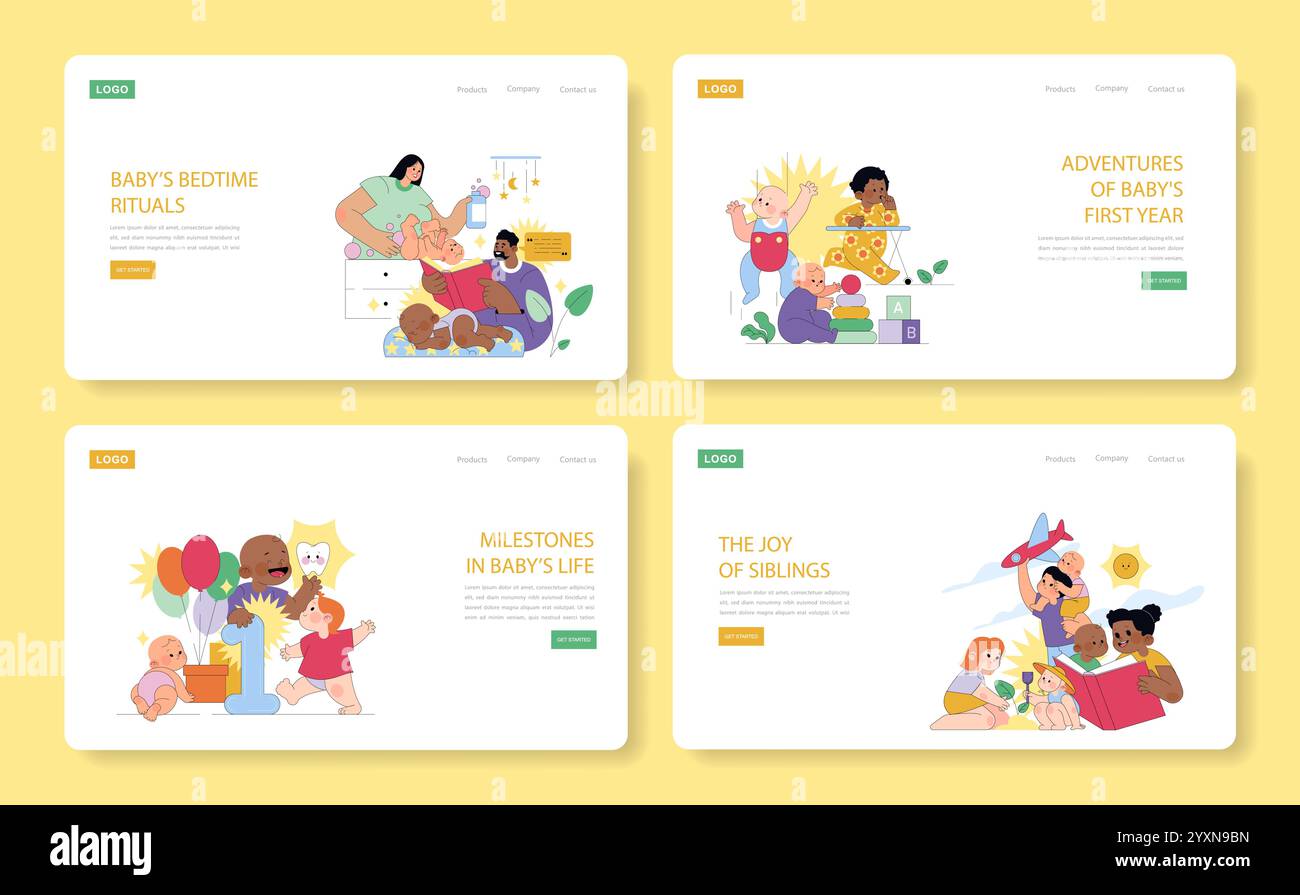 Baby's First Year set. Capturing milestone celebrations and nurturing ...