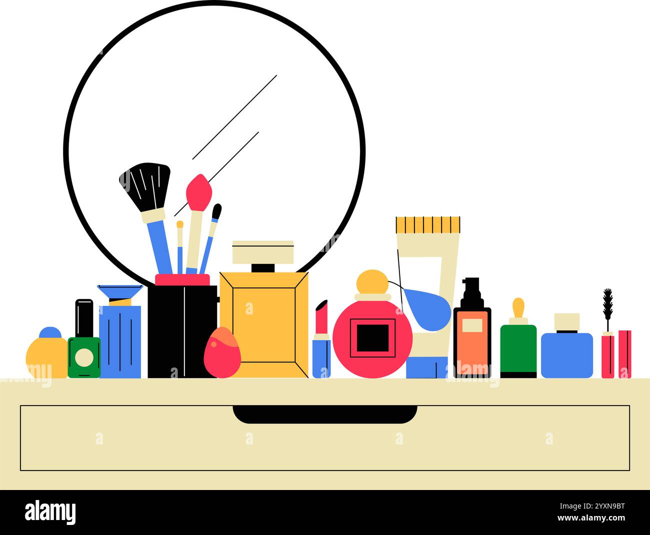 Vanity items Stock Vector Images - Alamy