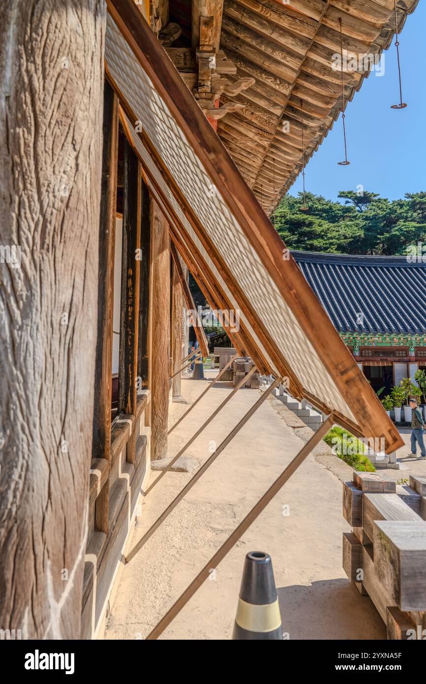 The Daeungjeon Hall of Sudeoksa Temple, a historic Buddhist hall in ...