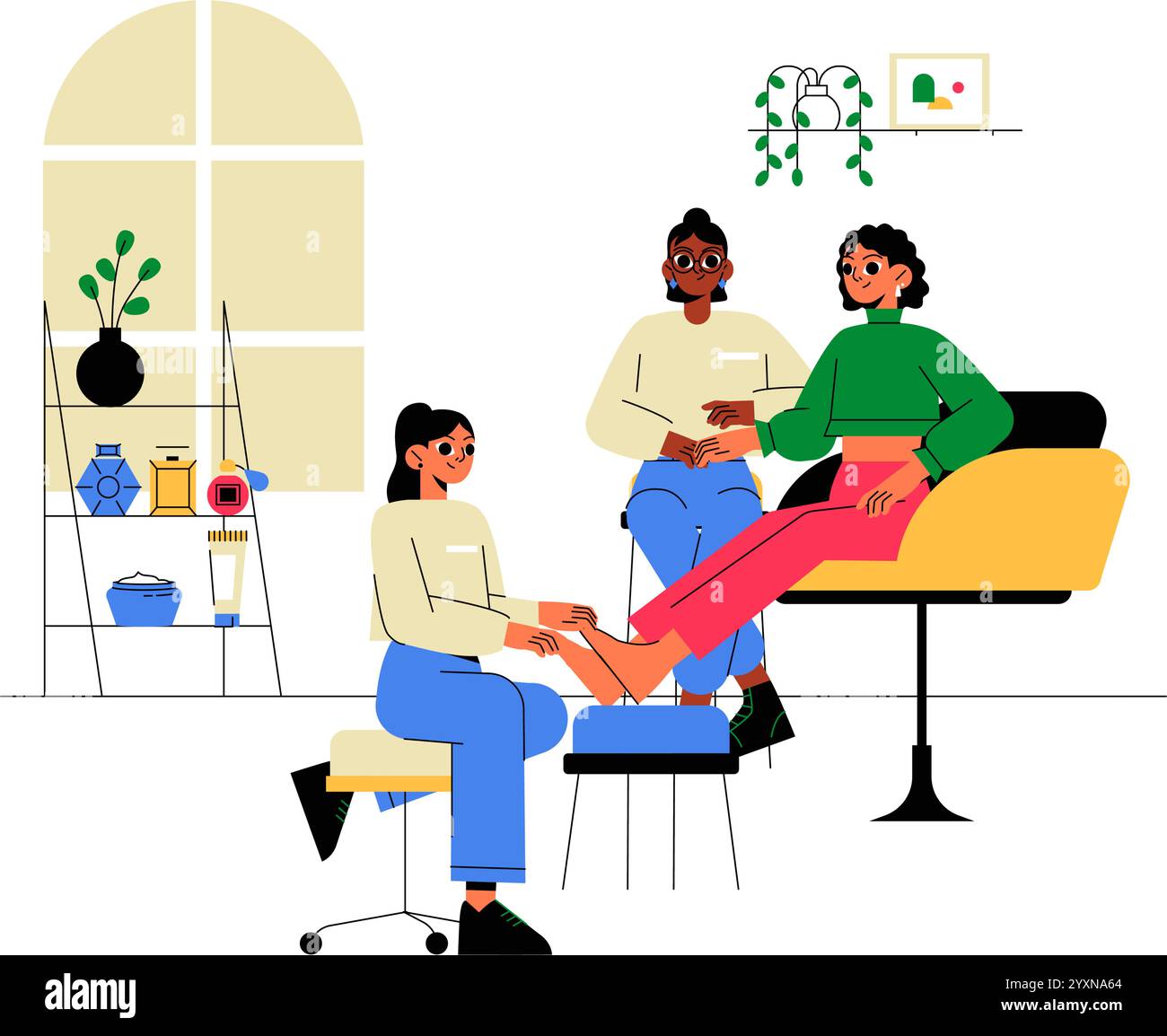 Seated massage Stock Vector Images - Alamy