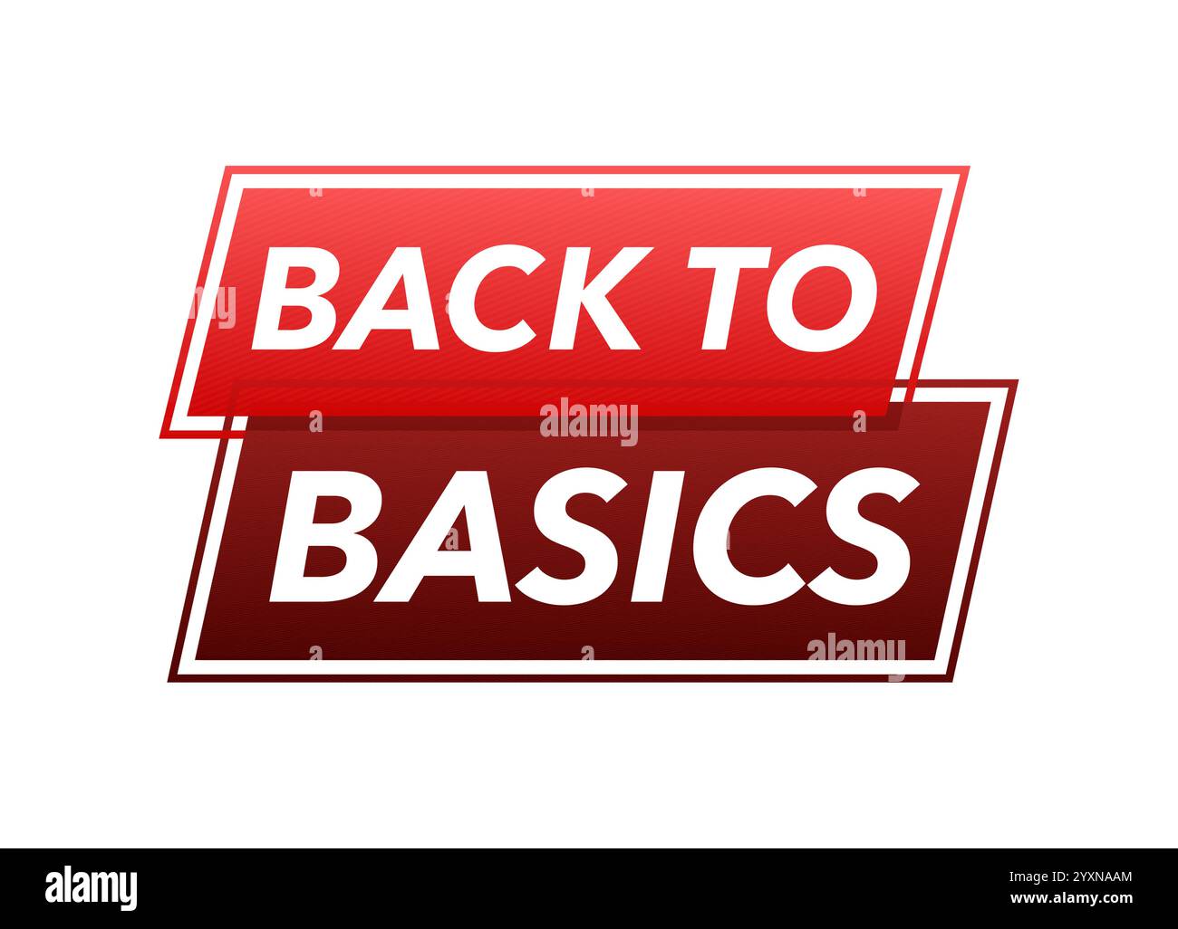 Back to basics banner promoting essential principles and foundational concepts Stock Vector ...