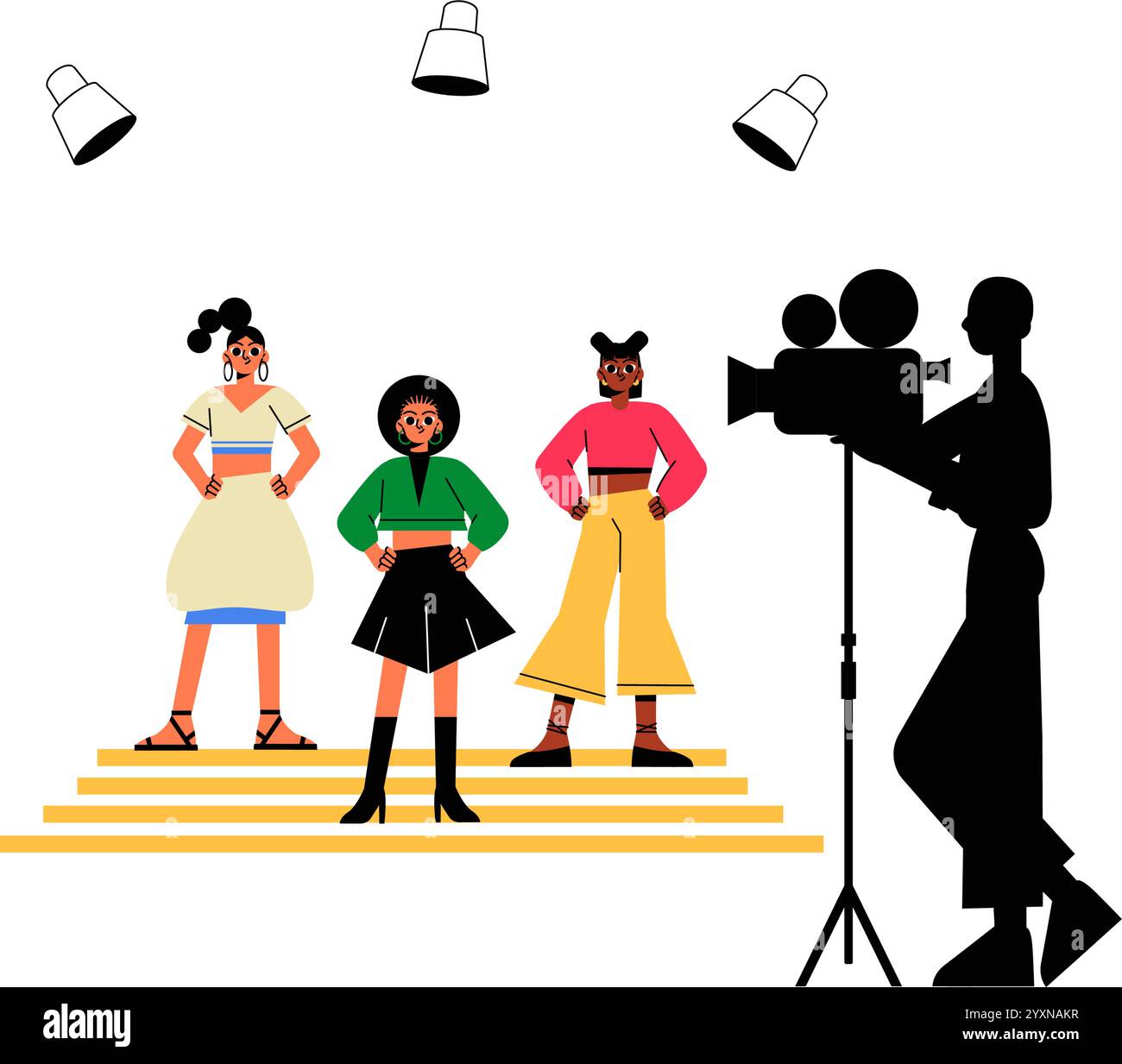 Stage models Cut Out Stock Images & Pictures - Alamy