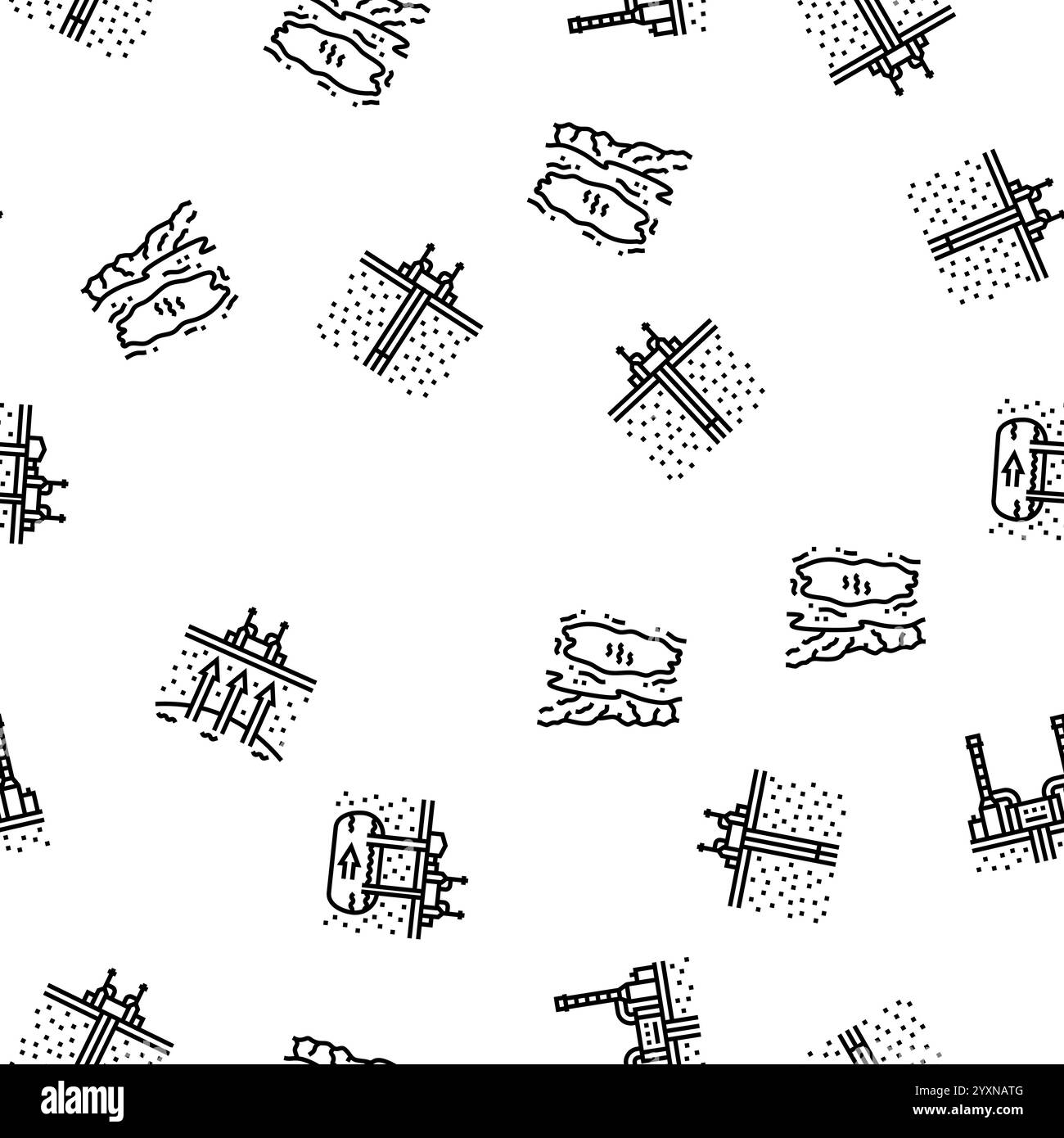 geothermal energy power plant seamless pattern vector Stock Vector Image & Art - Alamy