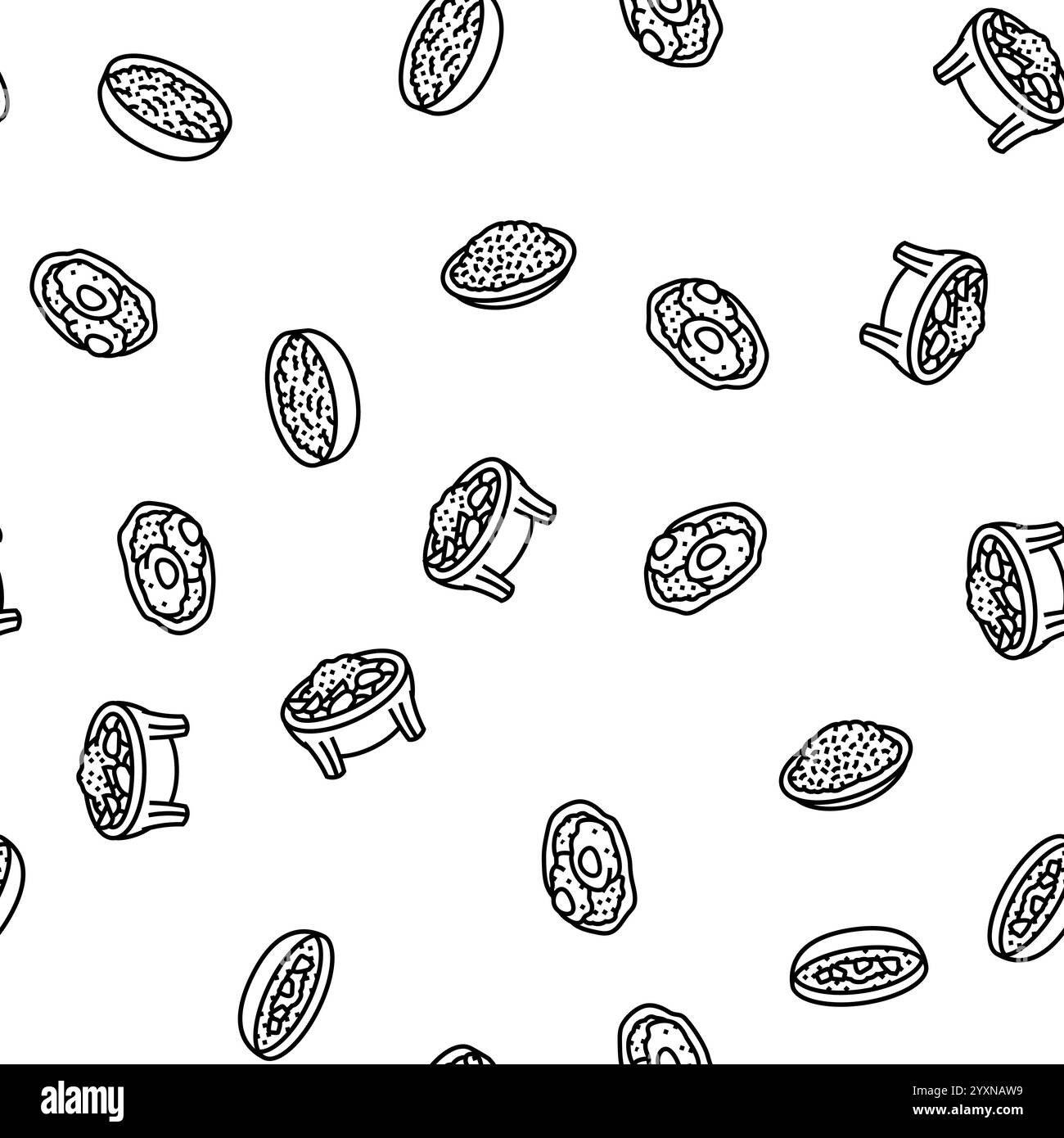mexican cuisine food dinner seamless pattern vector Stock Vector Image ...