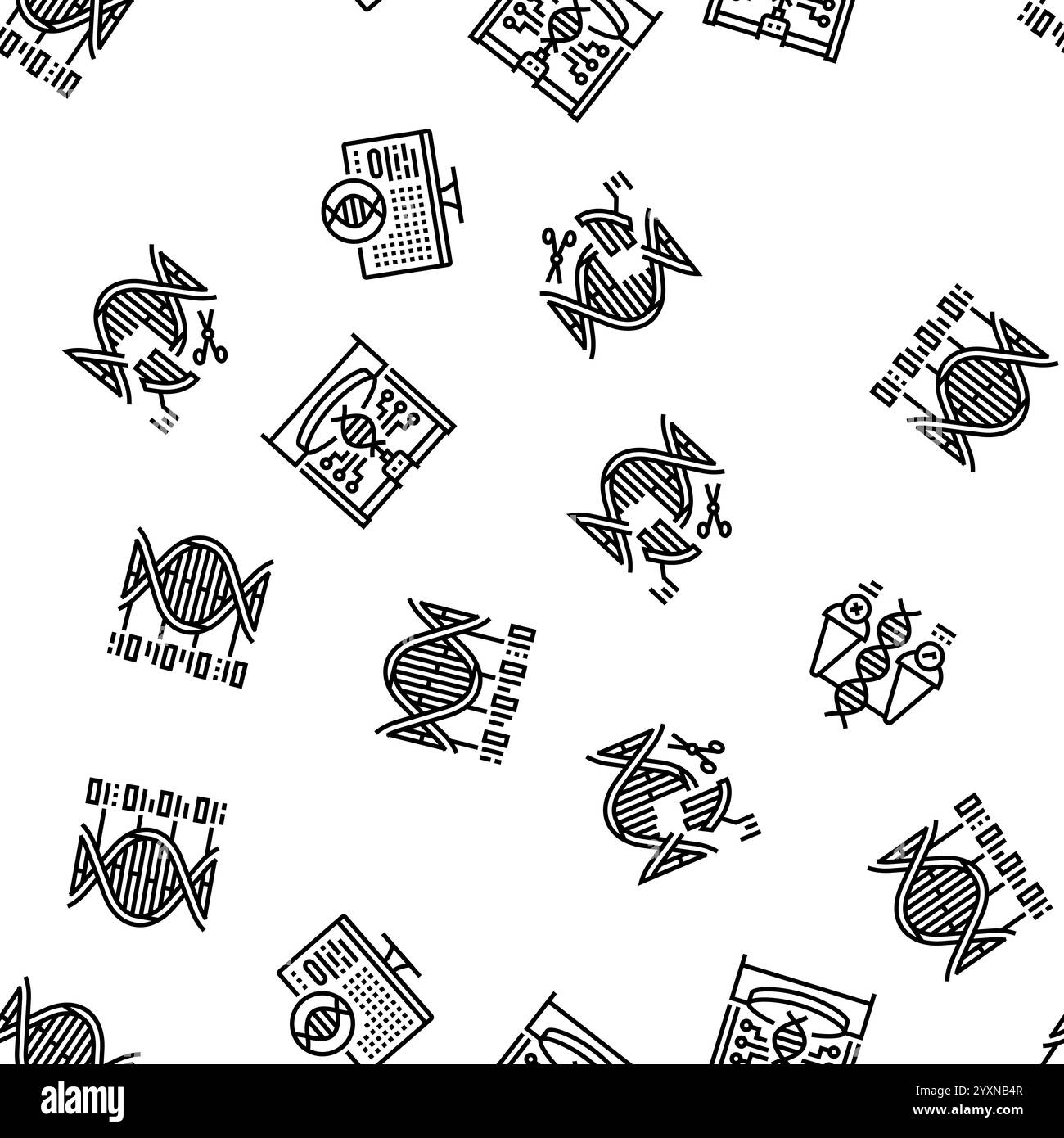 cryptogenetics dna gene helix seamless pattern vector Stock Vector ... cryptogenetics dna gene helix seamless pattern vector Stock Vector ...